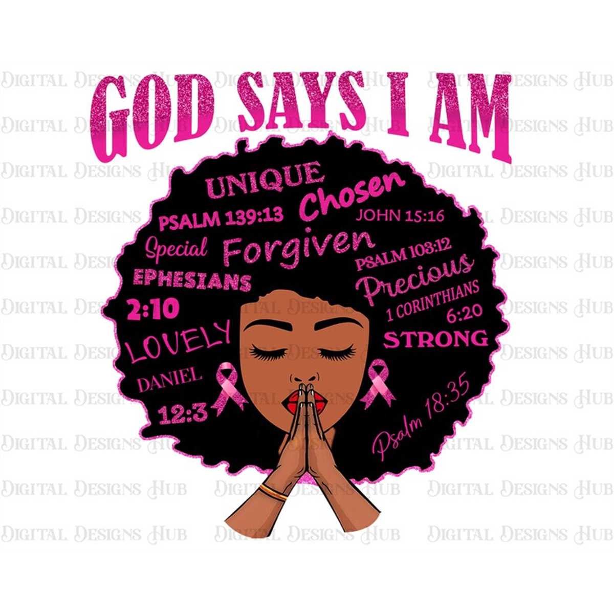 God say I am Strong Woman Png, Black Girl Melanin African Am | Inspire ...