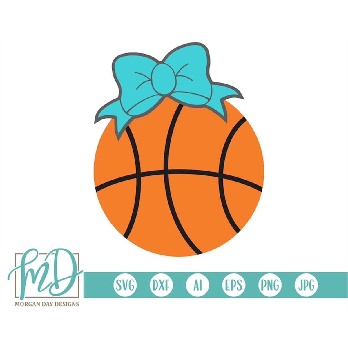 Basketball Bow SVG, Basketball SVG, Bow SVG, Basketball Girl | Inspire ...