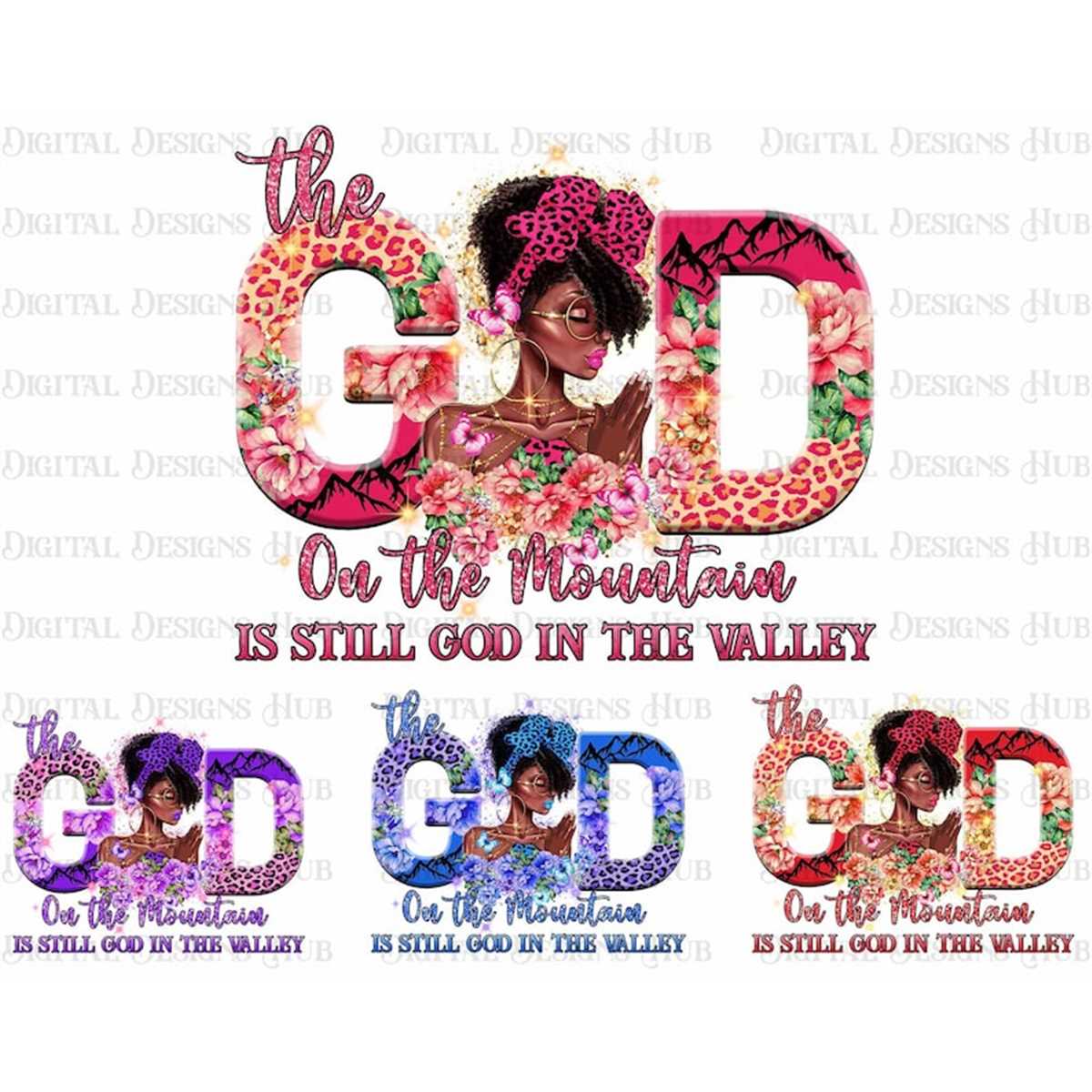 The God On The Mountain Png, Black Girl Shirt Sublimation Do | Inspire ...