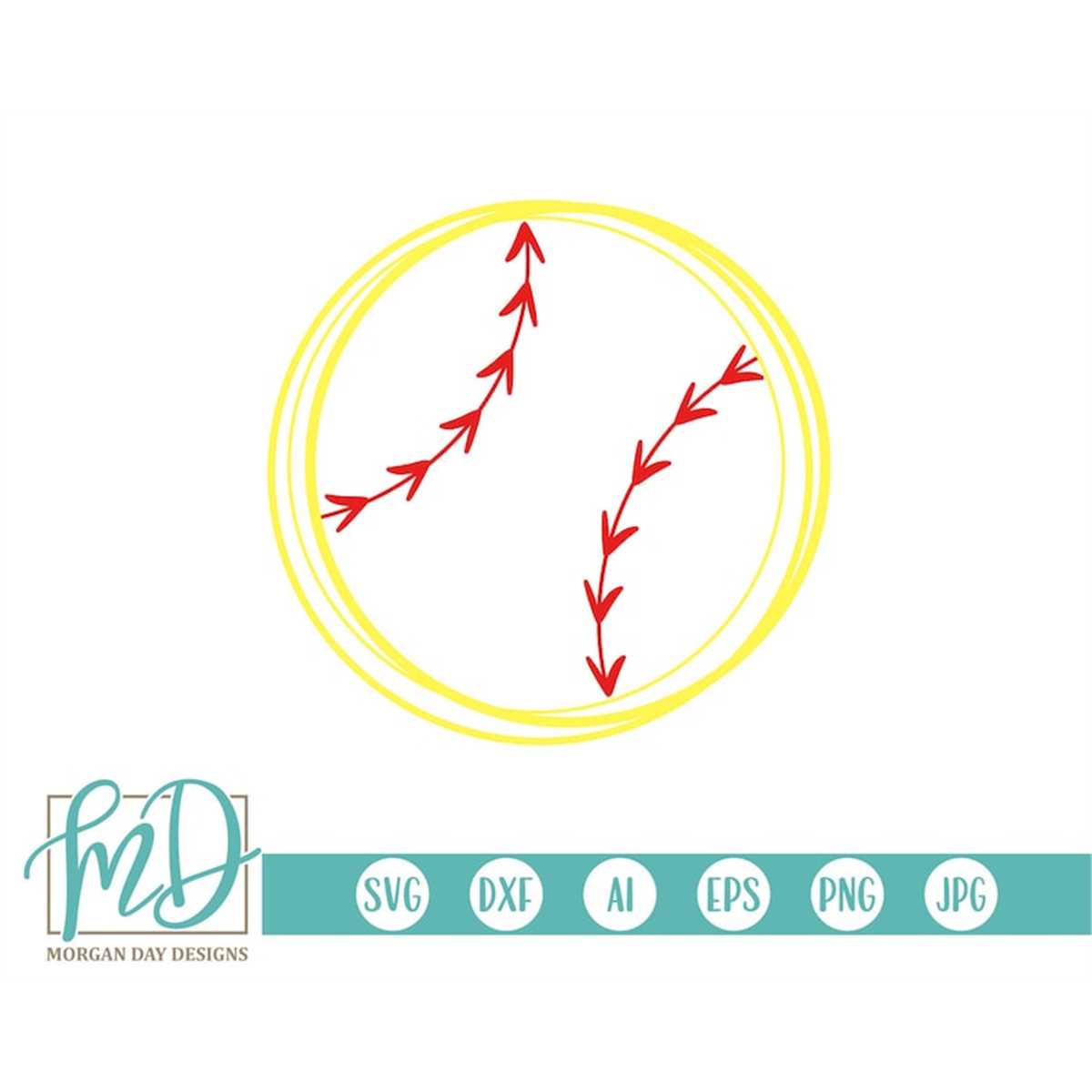 Softball SVG - Softball Clipart - Softball Outline - Softbal | Inspire ...