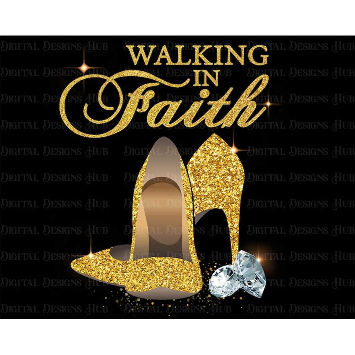 Walking in Faith Heels Digital Download, Heels Designs Downl | Inspire ...