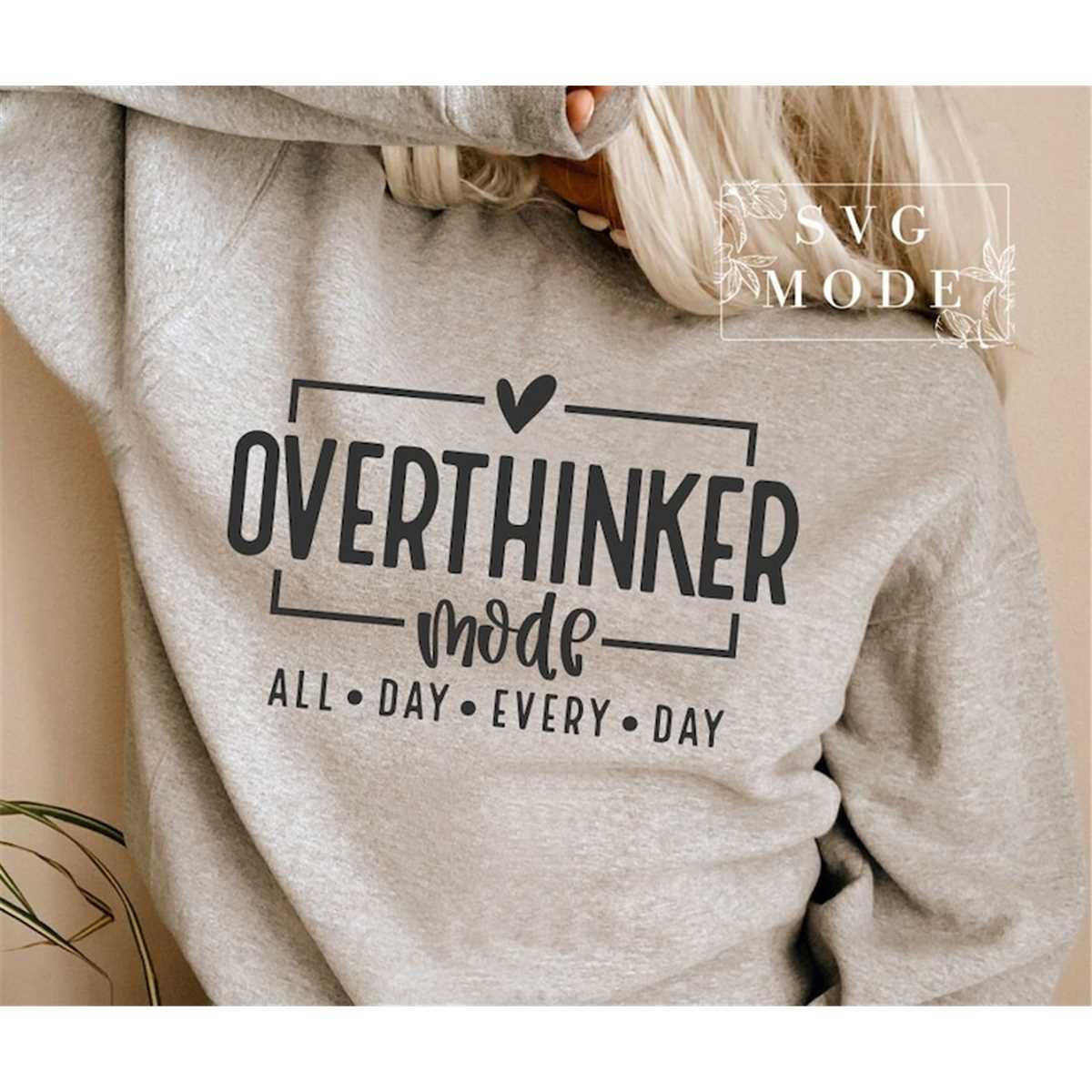 Professional Overthinker SVG PNG, Anxiety Svg, Mental Health - Inspire ...