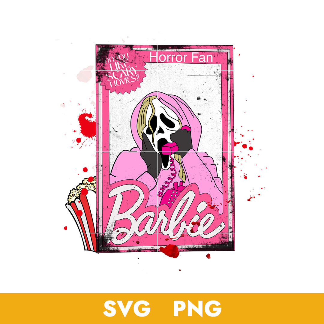 Barbie Ghostface Svg, Barbie Hororor Moives Svg, Barbie Hall | Inspire ...