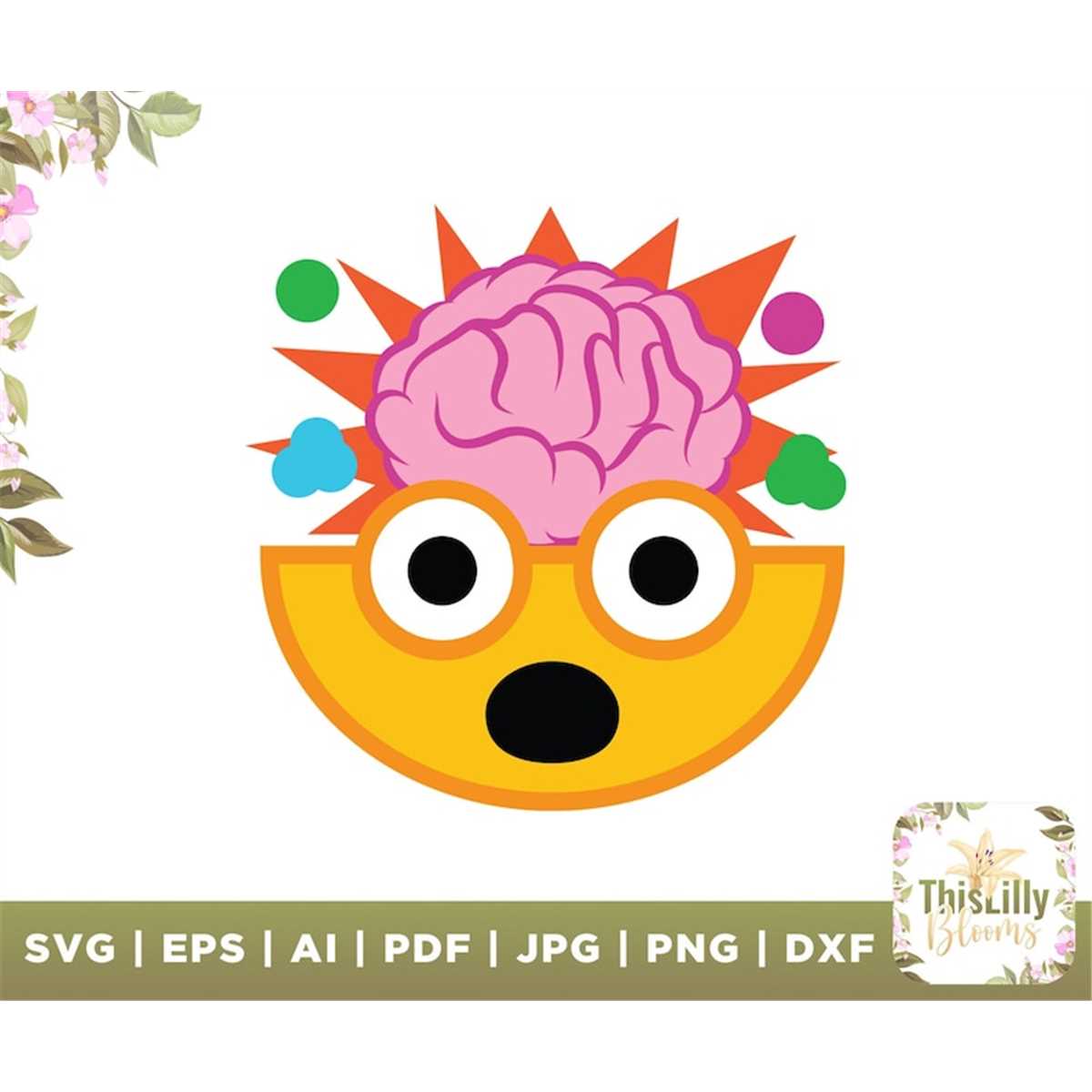Emoji Clipart, Emoji brain burst, Smiley Vector, Emojis, lay | Inspire ...