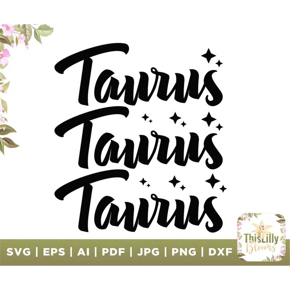 Taurus SVG, Taurus Astrological Sign, Digital Download, Horo - Inspire ...