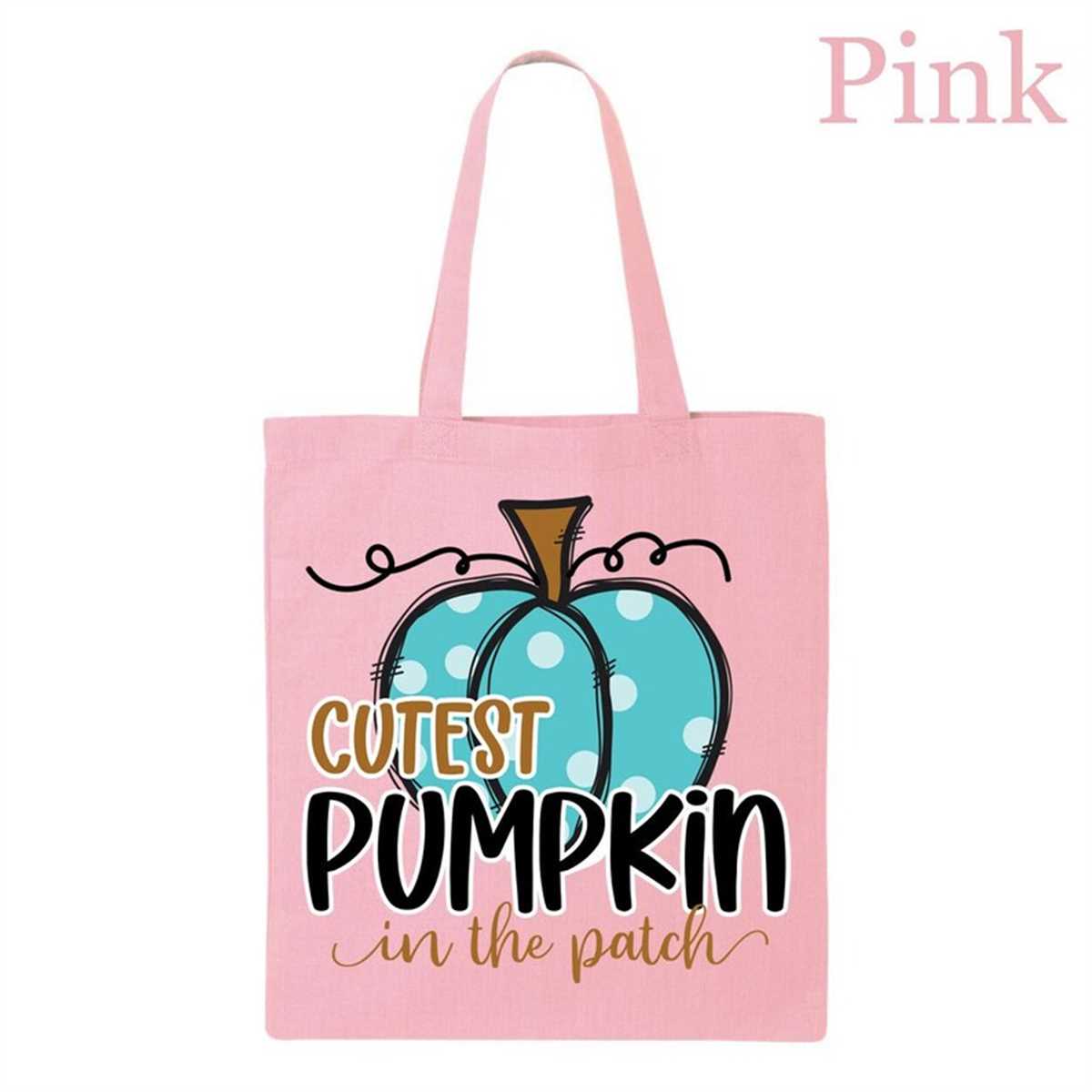Cutest Pumpkin In The Patch Tote Bag, Halloween Party Tote B | Inspire ...