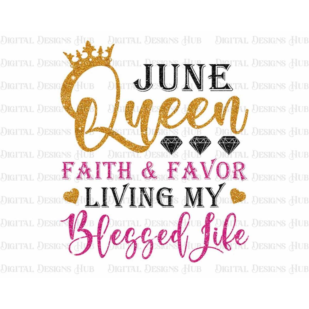 June Queen Faith And Favor Living My Best Life Png, Happy Bi | Inspire ...