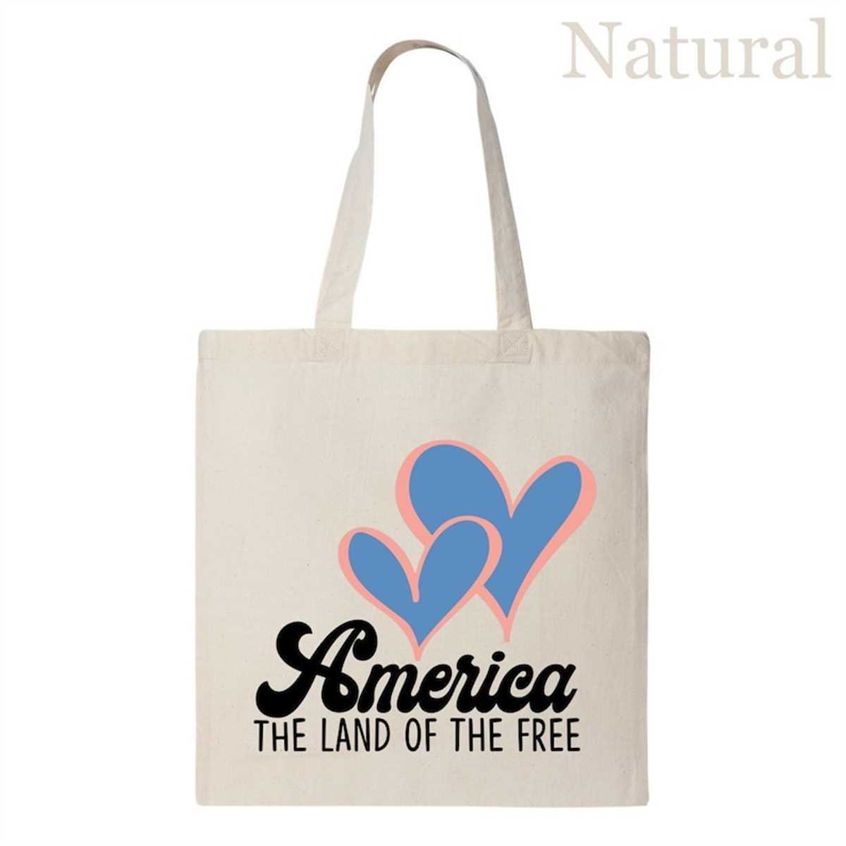 America The Land Of The Free Tote Bag, Freedom Tote Bag, Pat | Inspire ...