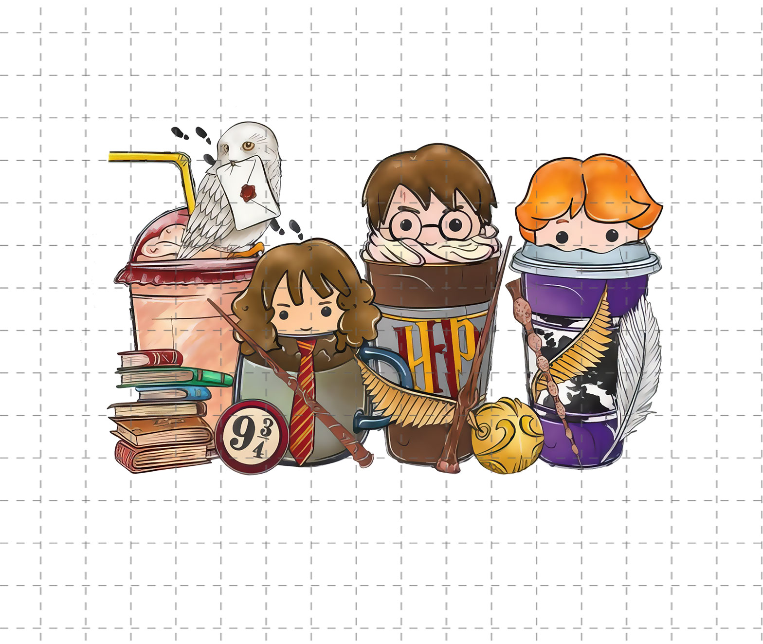Harry Fall Coffee Lattee Png, Movie Characters Coffee Png, H | Inspire ...