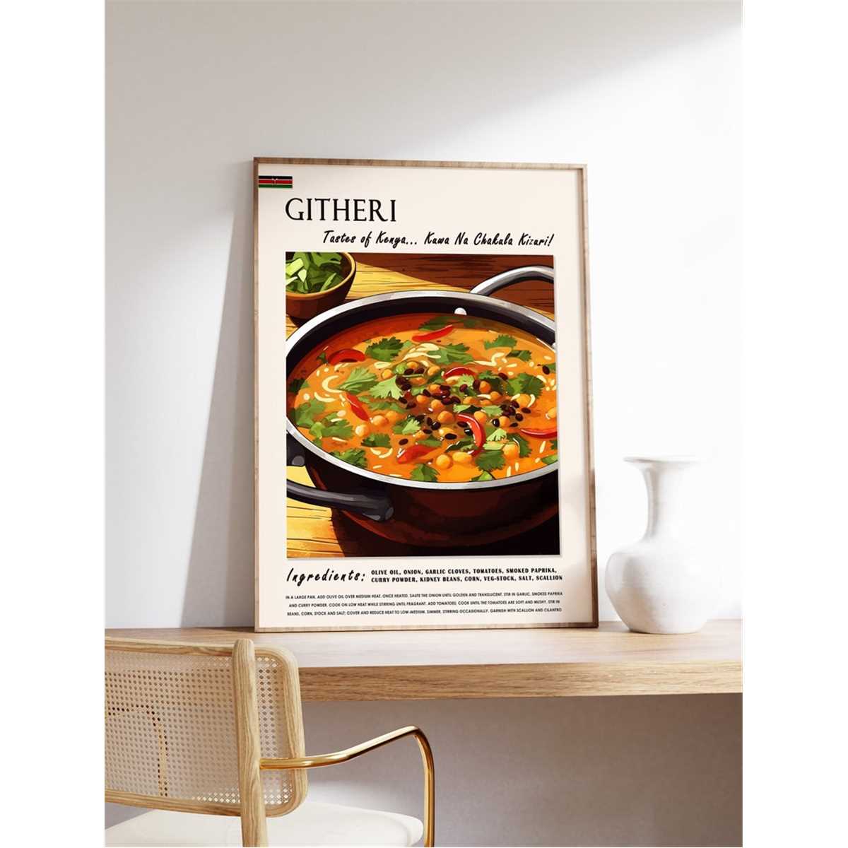 Kenyan Githeri Food Poster, Kenyan Food Print, African Food - Inspire ...