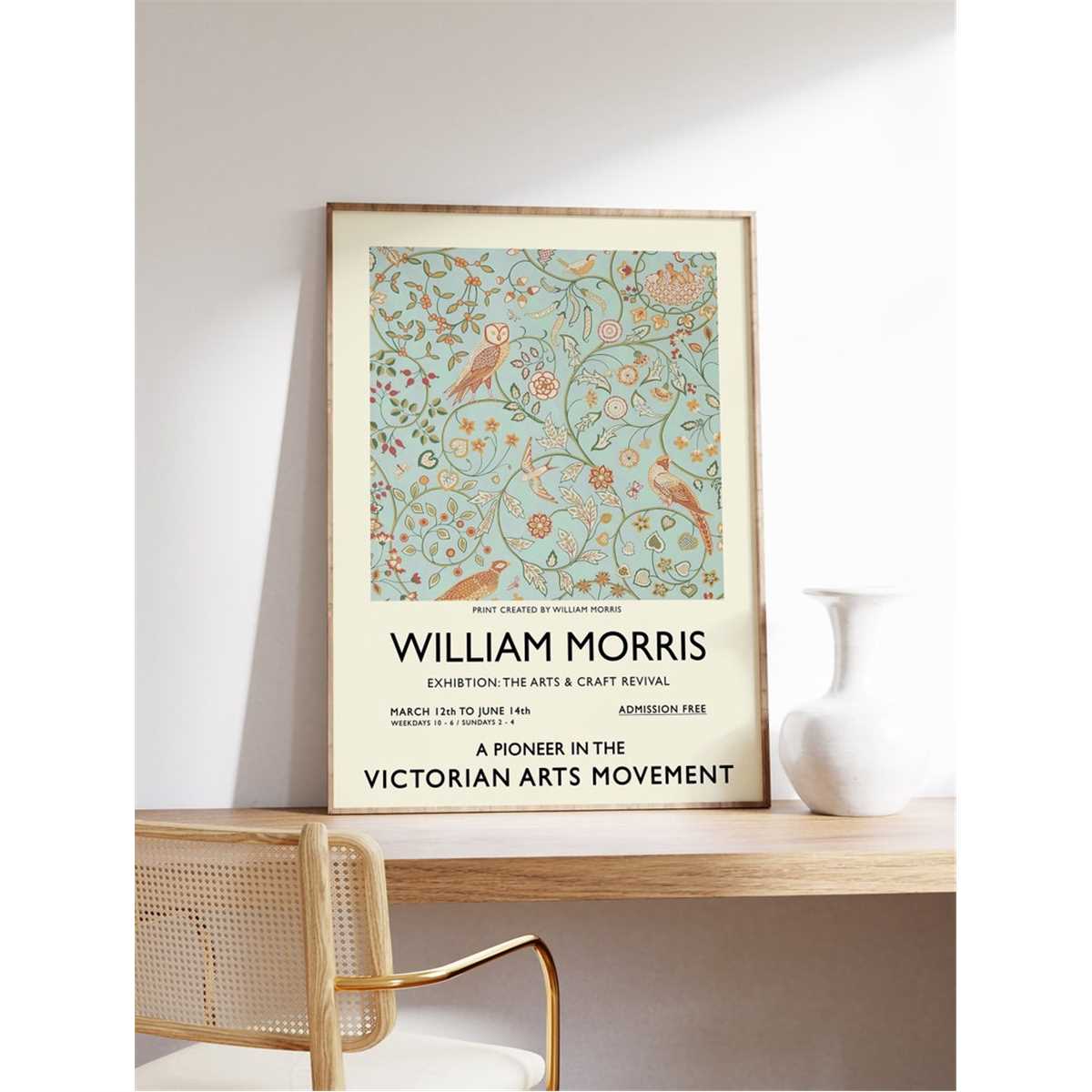 William Morris Poster, William Morris Exhibition Print, Will | Inspire Uplift