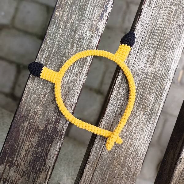 headband accessories crochet Pikachu, yellow headband handma | Inspire ...