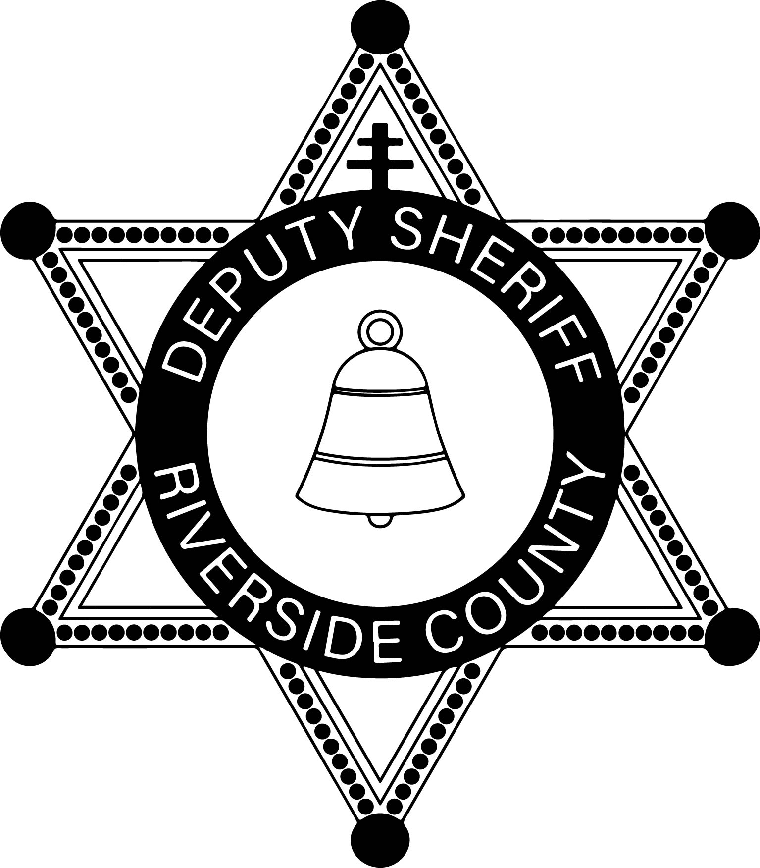 RIVERSIDE COUNTY DEPUTY SHERIFF BADGE VECTOR LINE ART CNC FI | Inspire ...