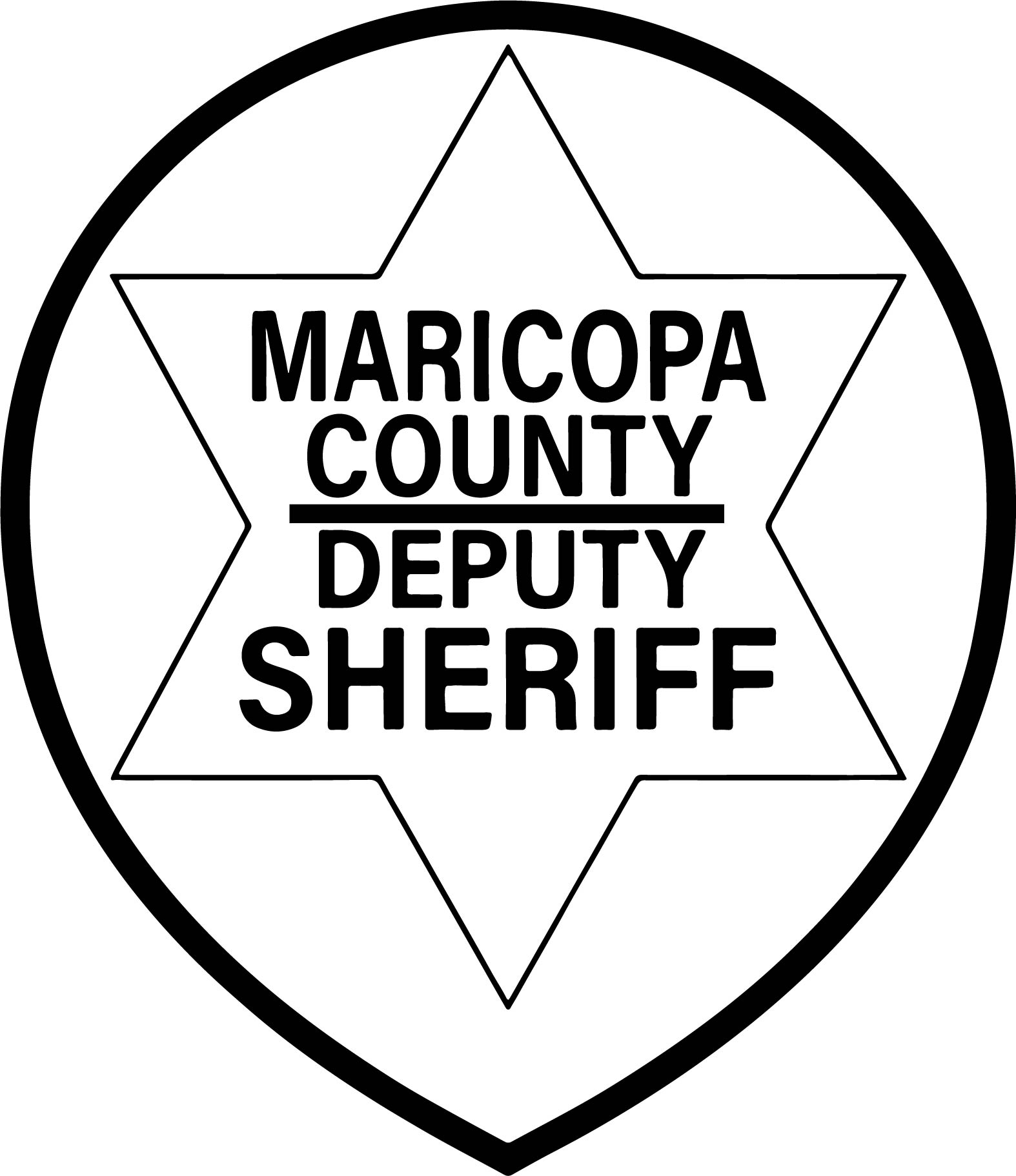 MARICOPA COUNTY DEPUTY SHERIFF BADGE VECTOR FILE CNC MACHINE | Inspire ...