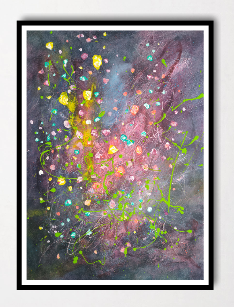 Confetti 1 Painting Wall decor Original Interior Art Gift A - Inspire ...