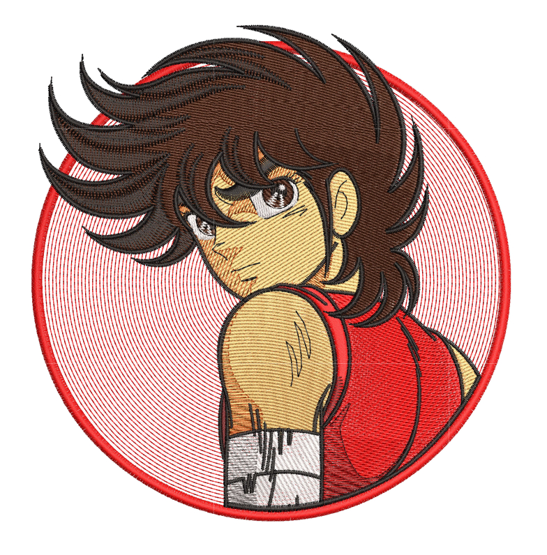 Anime Embroidery Pattern Pegasus Saint Seiya Look Round | Inspire Uplift