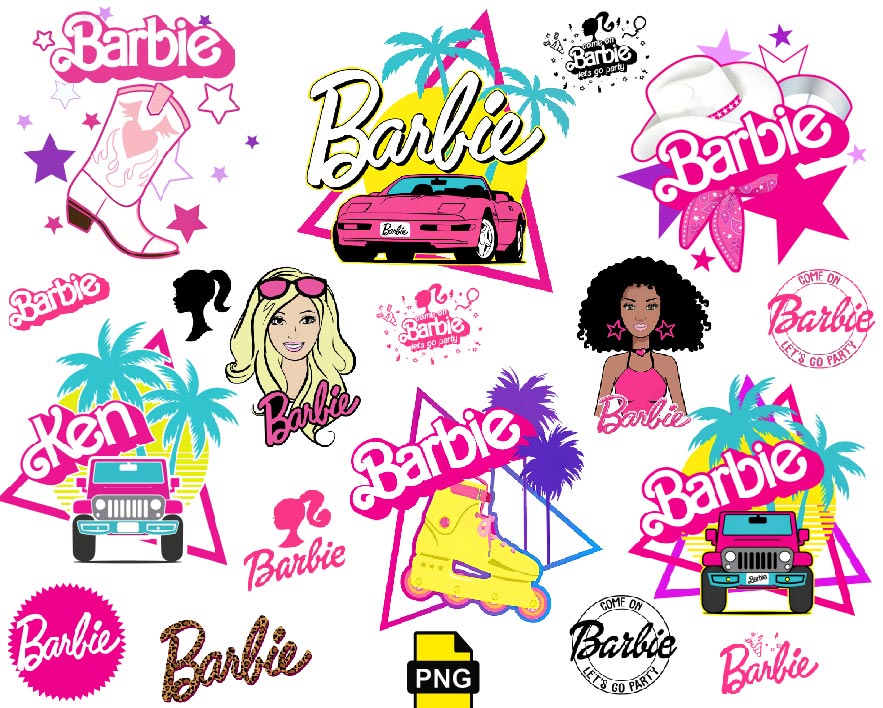 Barbie cars svg, barbie cars png, barbie car svg bundle, bar - Inspire ...
