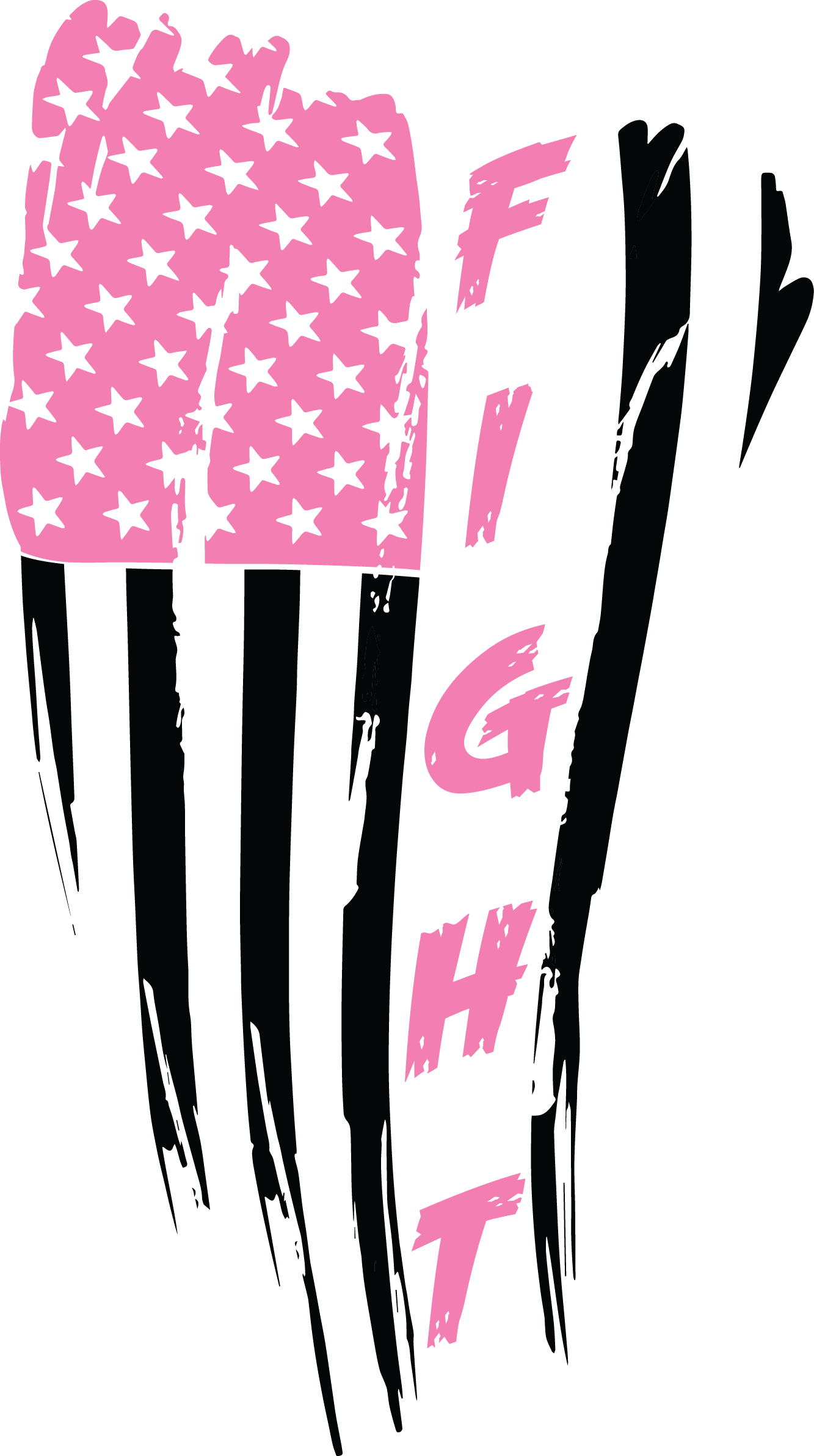 breast cancer flag svg - Inspire Uplift