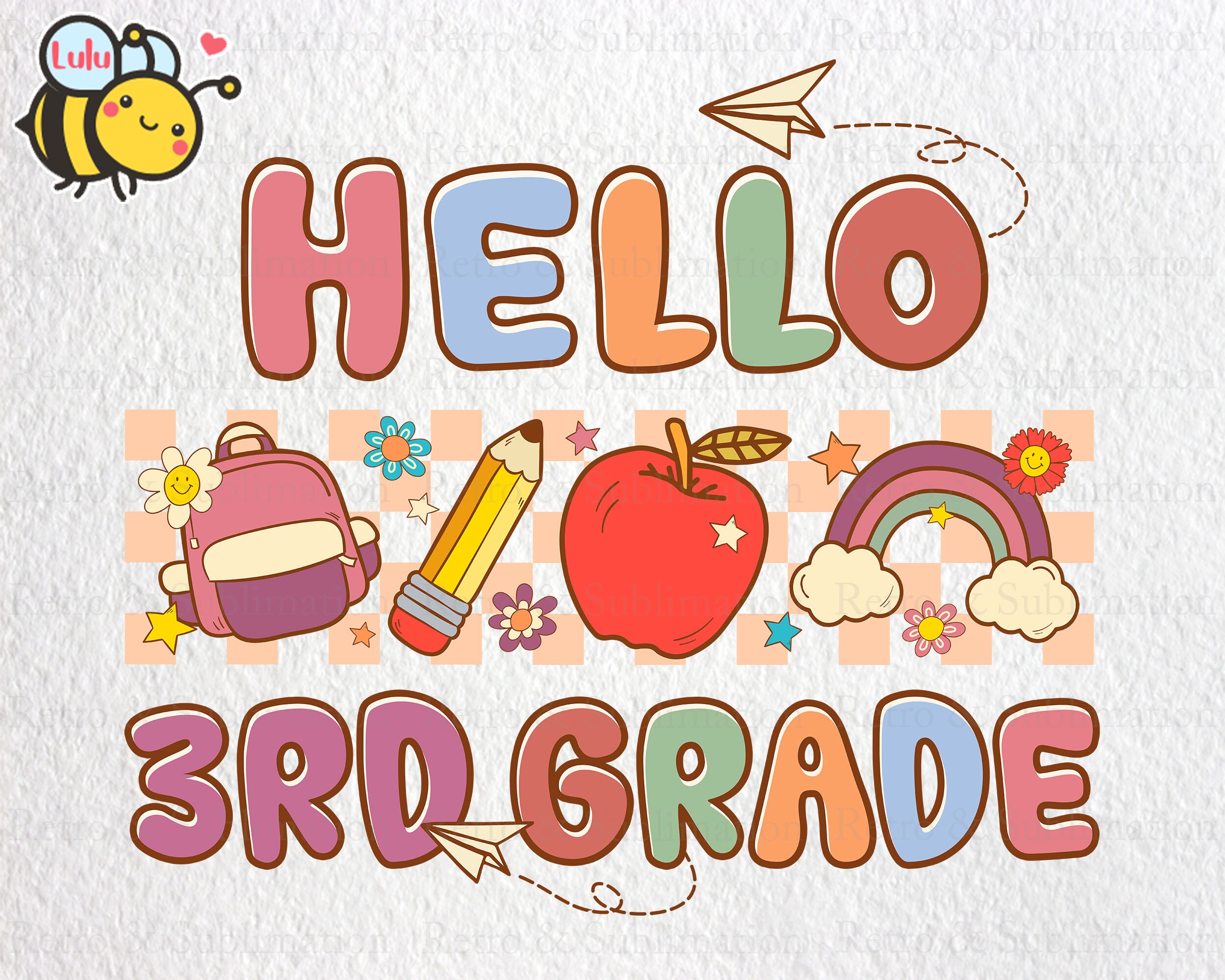 Hello 3rd Grade Png, Back To School Png, First Day Of School | Inspire ...