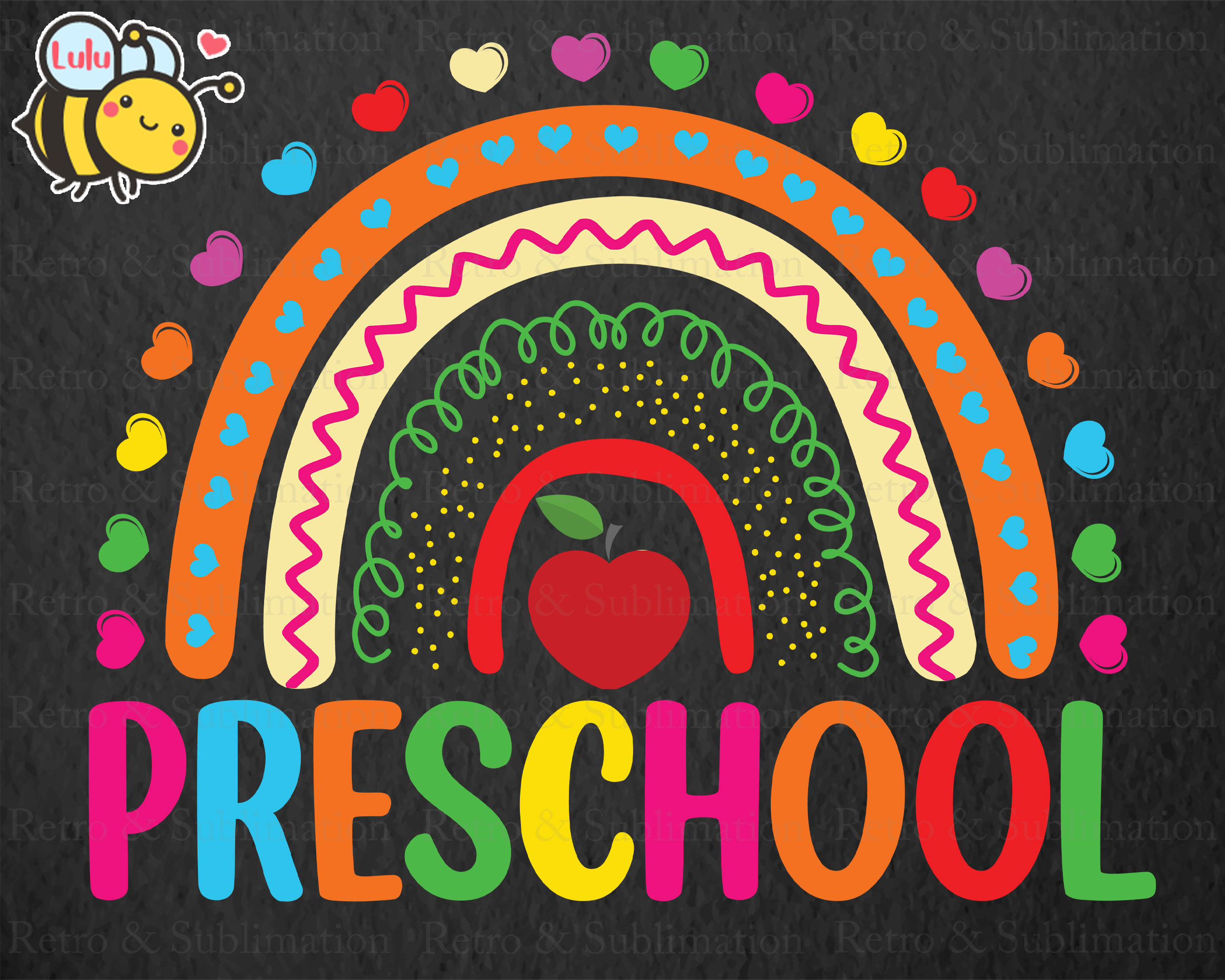 Preschool Rainbow Svg, First Day Of School Svg, Back To Scho - Inspire ...