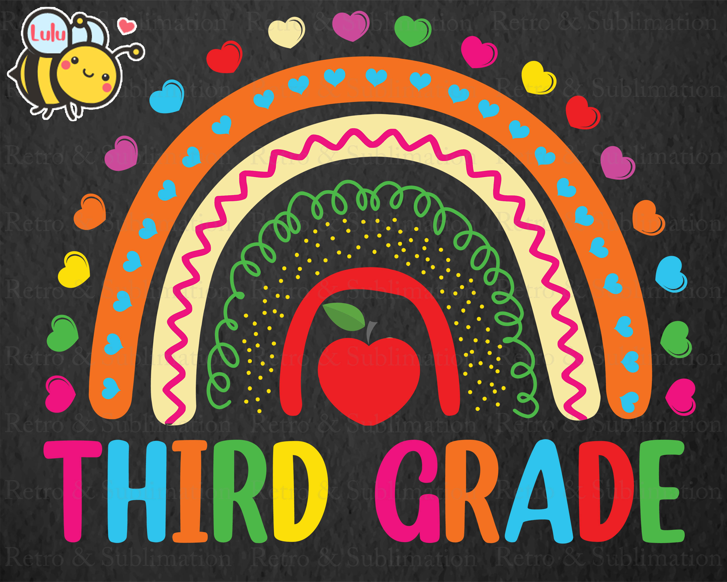 Third Grade Rainbow Svg, First Day Of School Svg, Back To Sc - Inspire ...