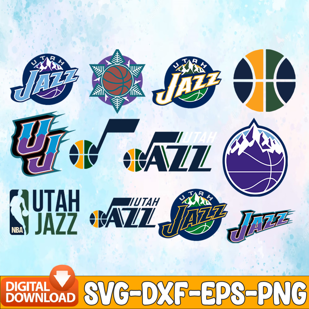 Bundle 12 Files Utah Jazz Basketball Team svg, Utah Jazz svg | Inspire ...