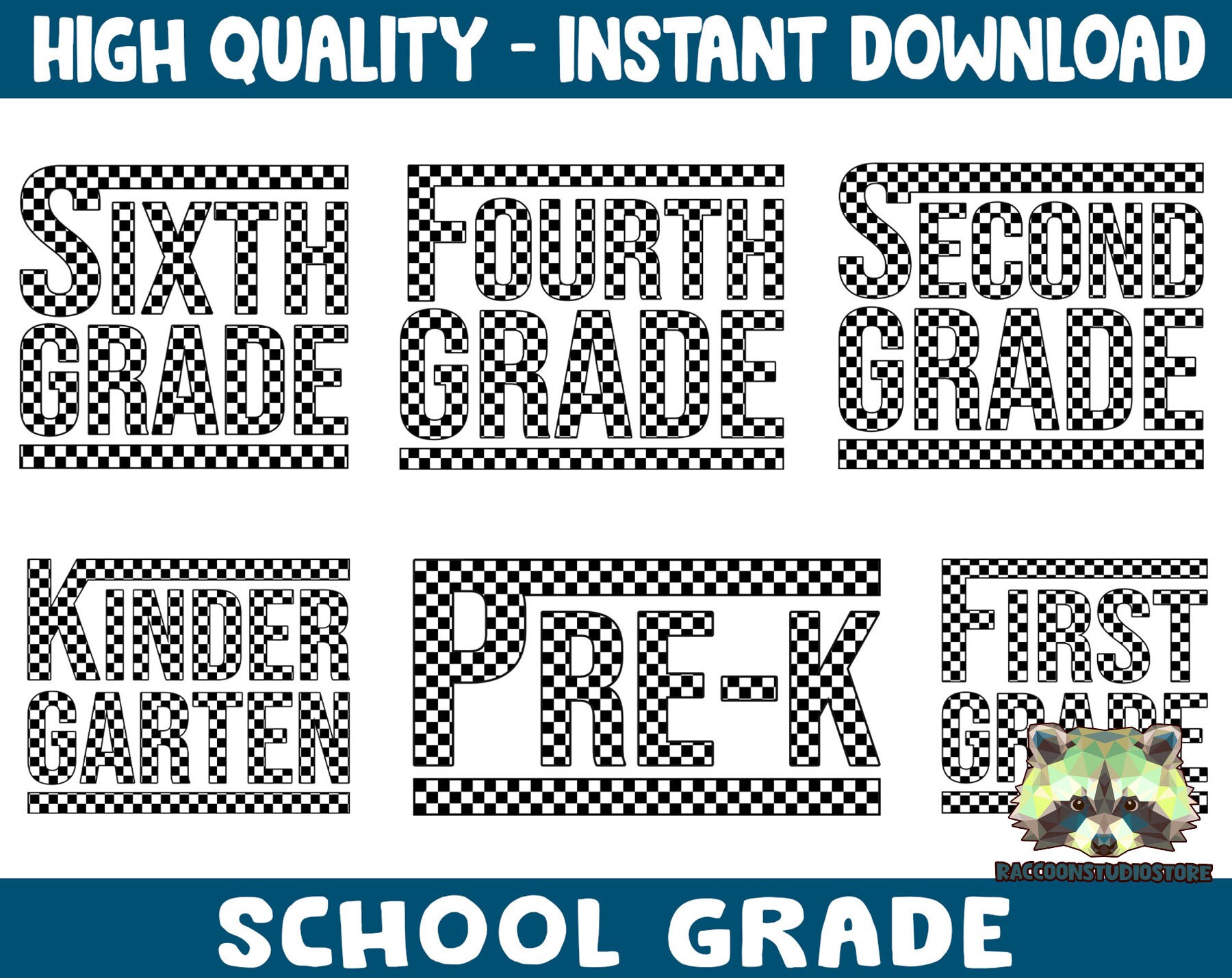 6 School Grade Svg Png Bundle, First Day Of School Svg, Back - Inspire ...
