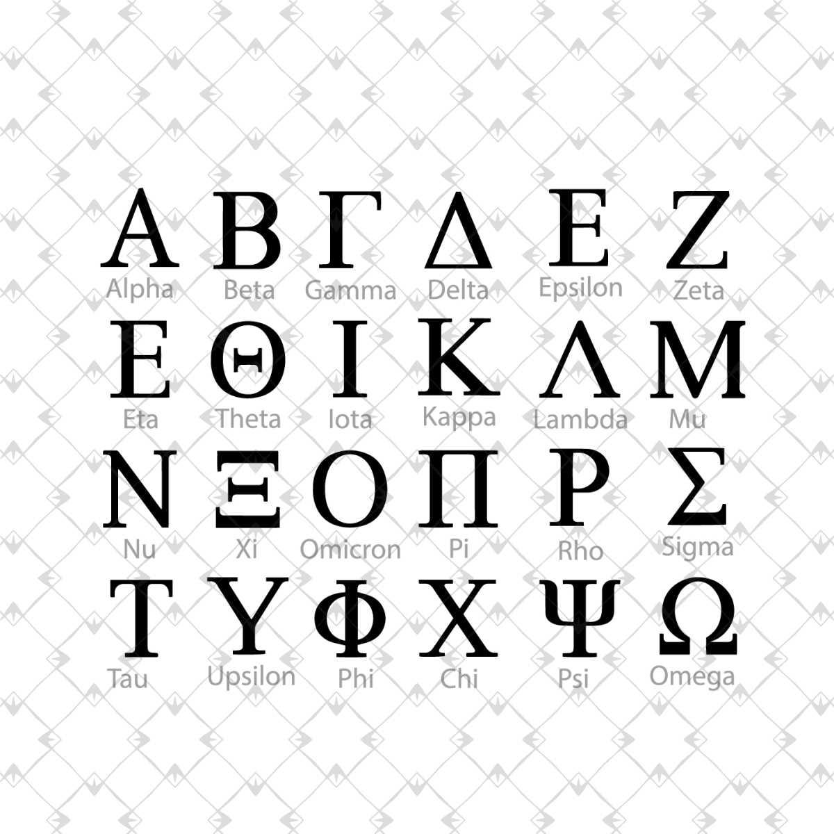Greek Alphabet SVG, Sorority Letters svg, Greek Letters svg, | Inspire ...