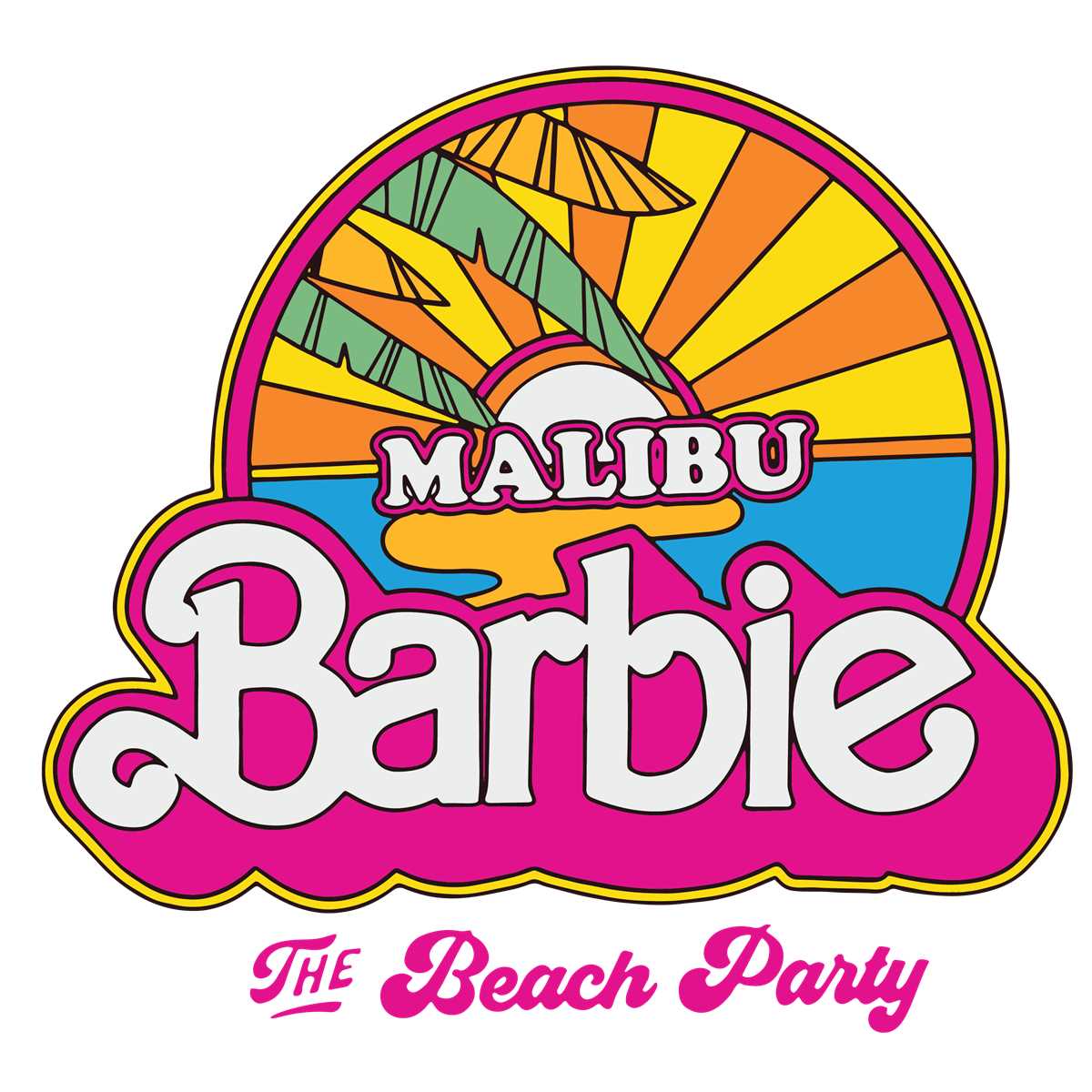 Barbie Malibu Beach Party SVG Barbie Movie SVG Cricut File - Inspire Uplift