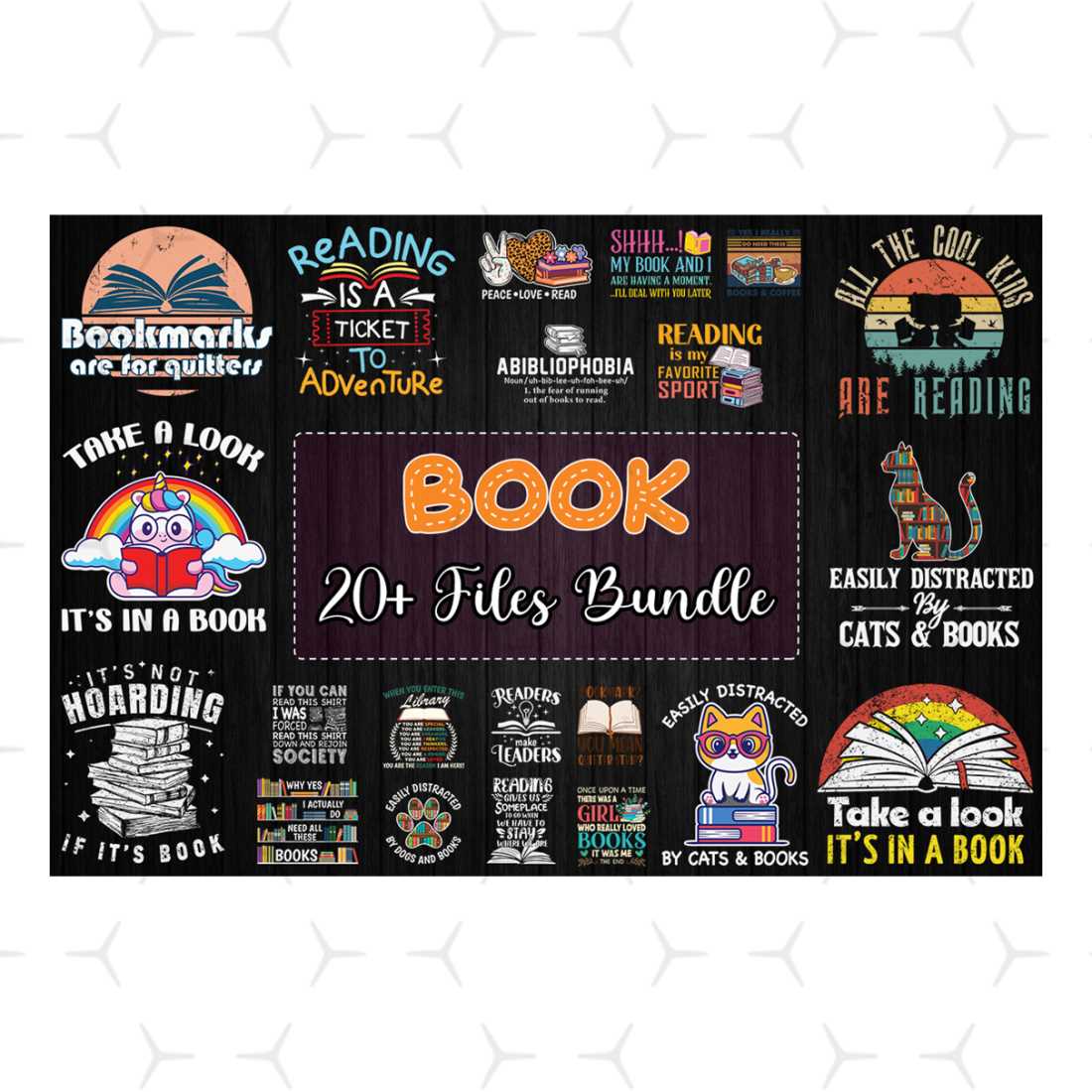 20 Designs Book Bundle Svg, Book Svg, Book Vector, Book Clip | Inspire ...