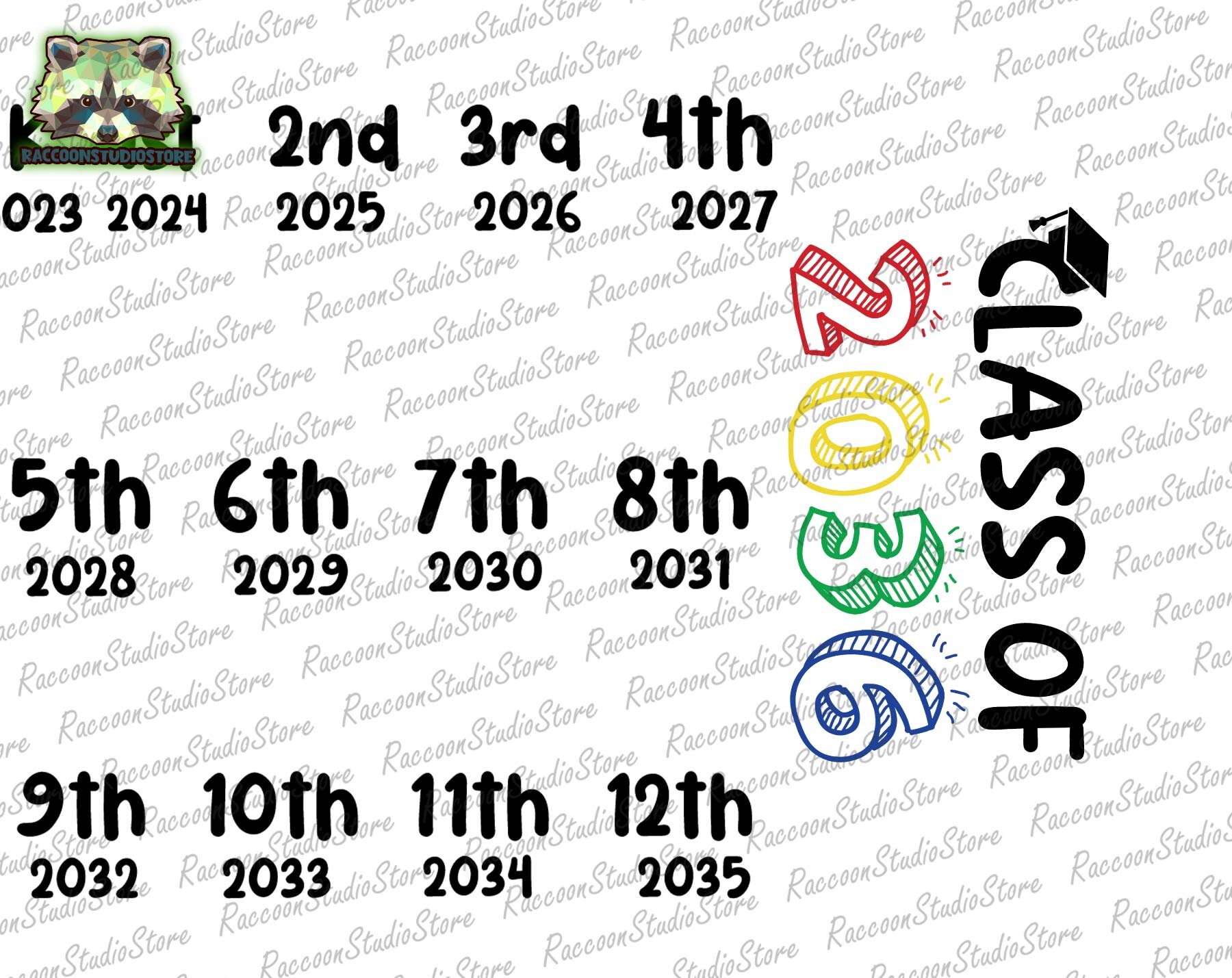 PERSONALIZED Class Of 2036 Handprint SVG, Class Of 2036 Grow - Inspire ...