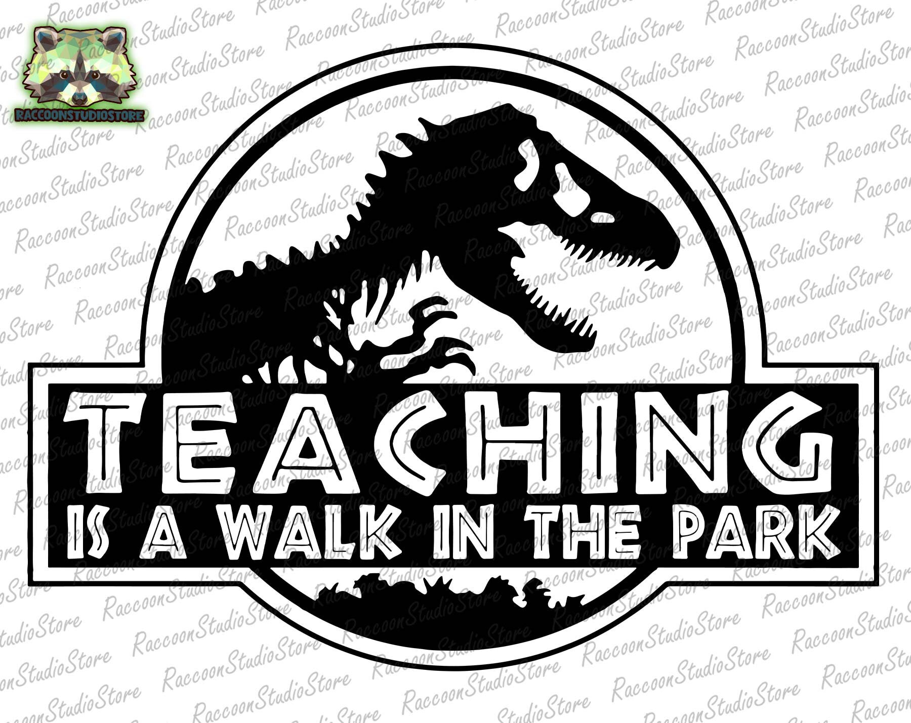 T Rex Teaching Is A Walk In The Park Svg, Dinosaur T Rex Svg | Inspire ...