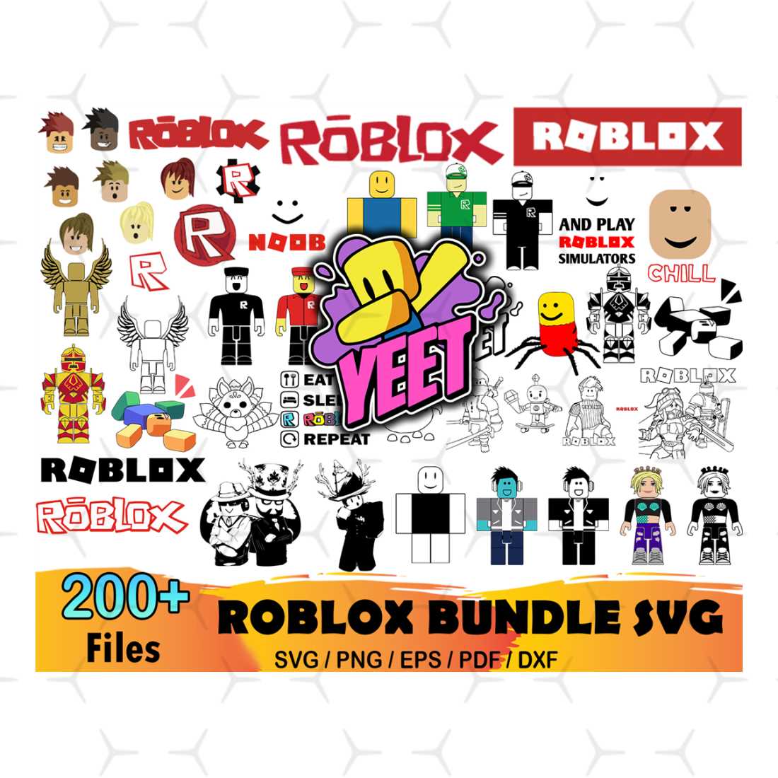 200 Roblox Bundle Svg, Roblox Svg, Roblox Printable | Inspire Uplift
