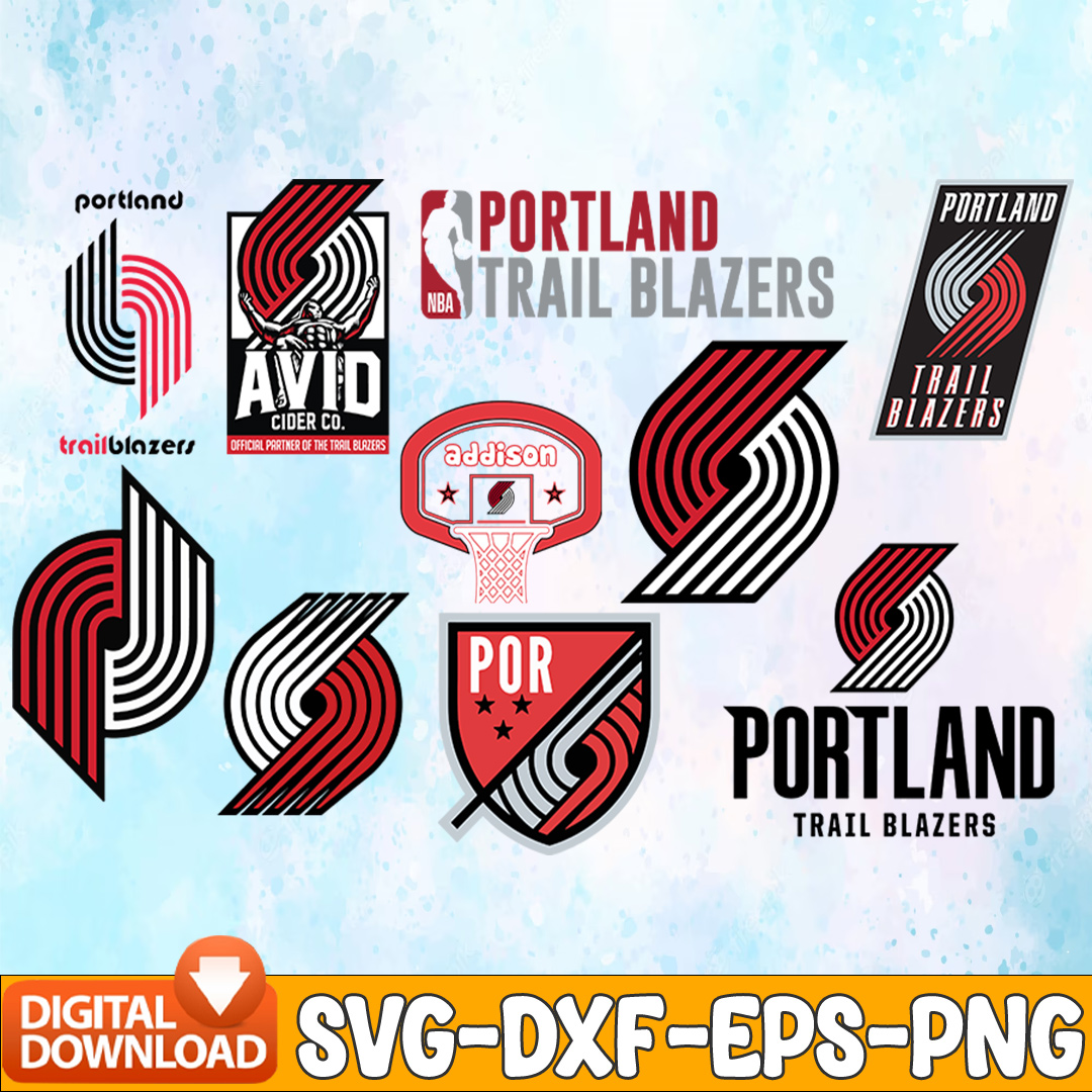 Bundle 10 Files Portland Trail Blazers Basketball Team svg, | Inspire ...