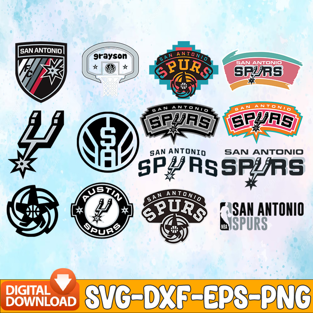 Bundle 14 Files San Antonio Spurs Basketball Team SVG, San A | Inspire ...