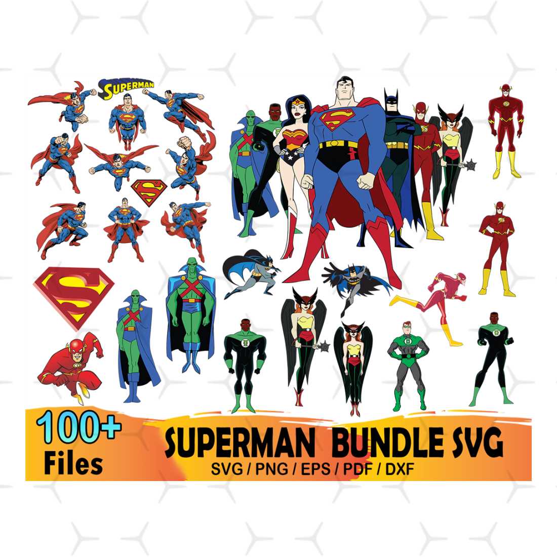 100 Superman Svg Bundle, Superman Svg, Superhero Svg | Inspire Uplift