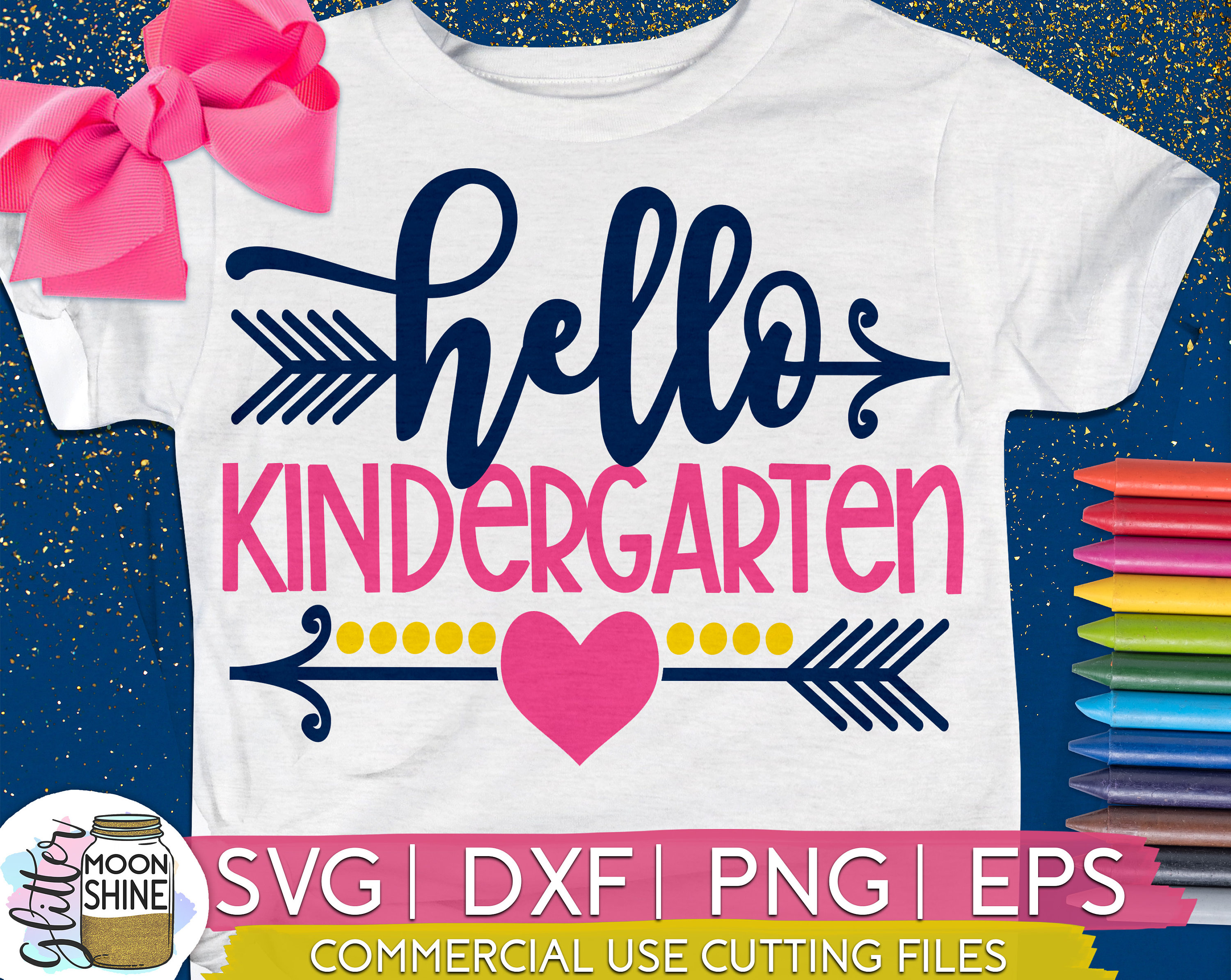 Hello Kindergarten svg eps png cutting files for silhouette - Inspire ...
