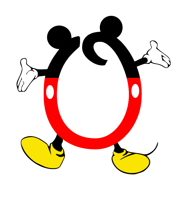 Mickey Letters Svg - Mickey Font Png Cut Files, Mickey & Min | Inspire ...