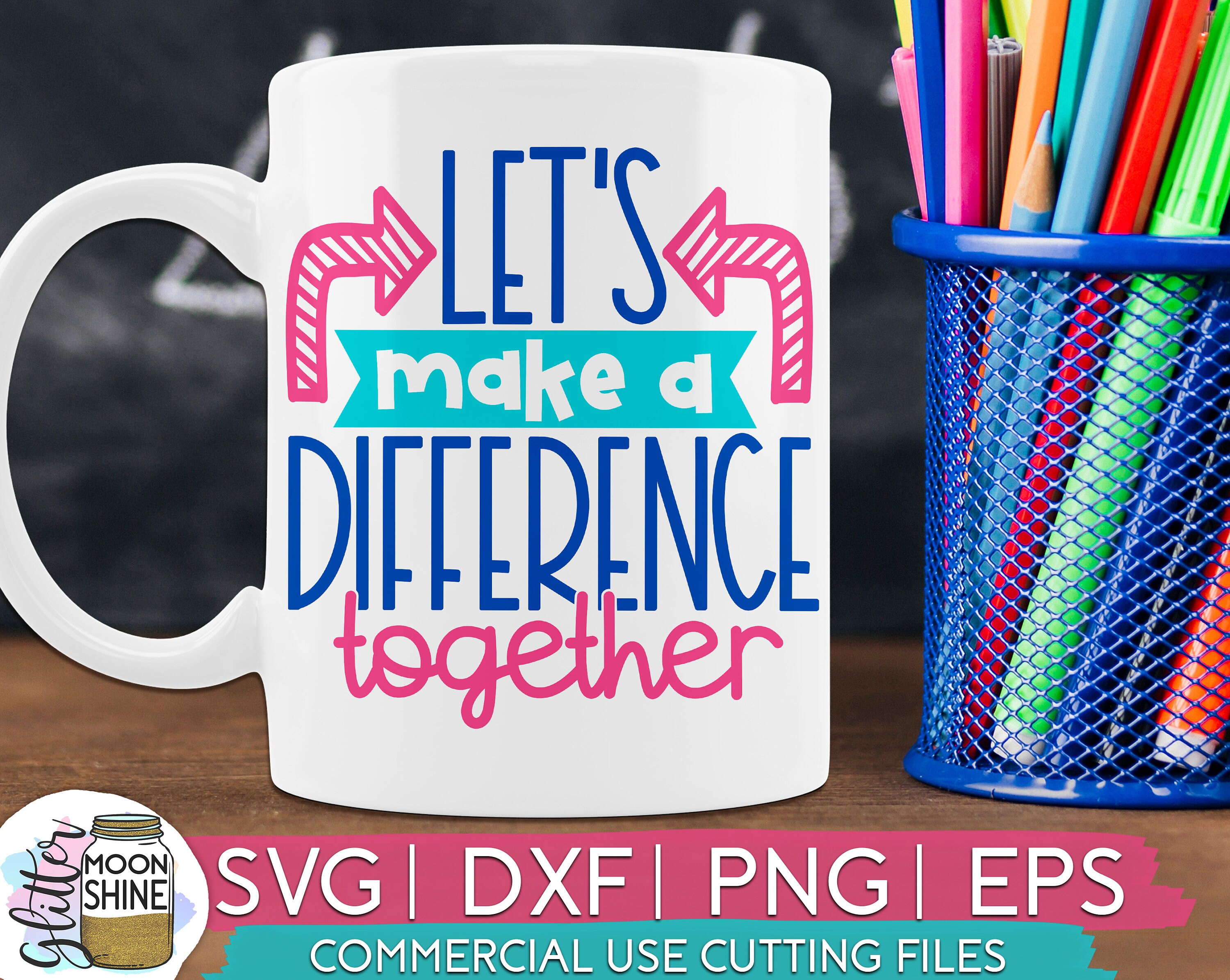 Make A Difference Together svg eps dxf png cutting files for | Inspire ...
