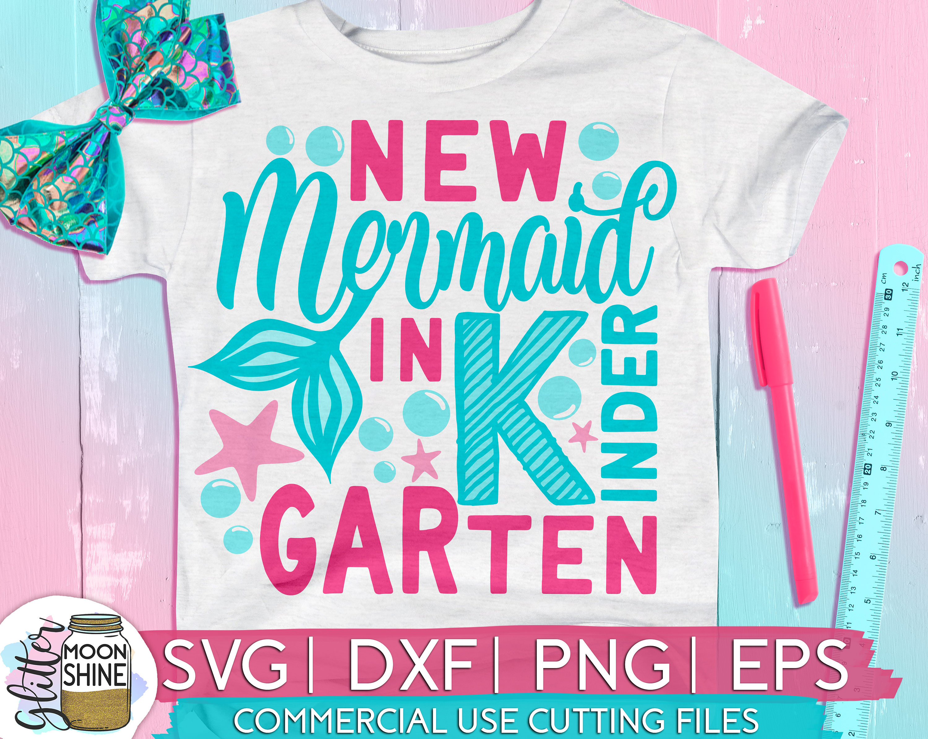 New Mermaid In Kindergarten svg eps png cutting files for si - Inspire ...