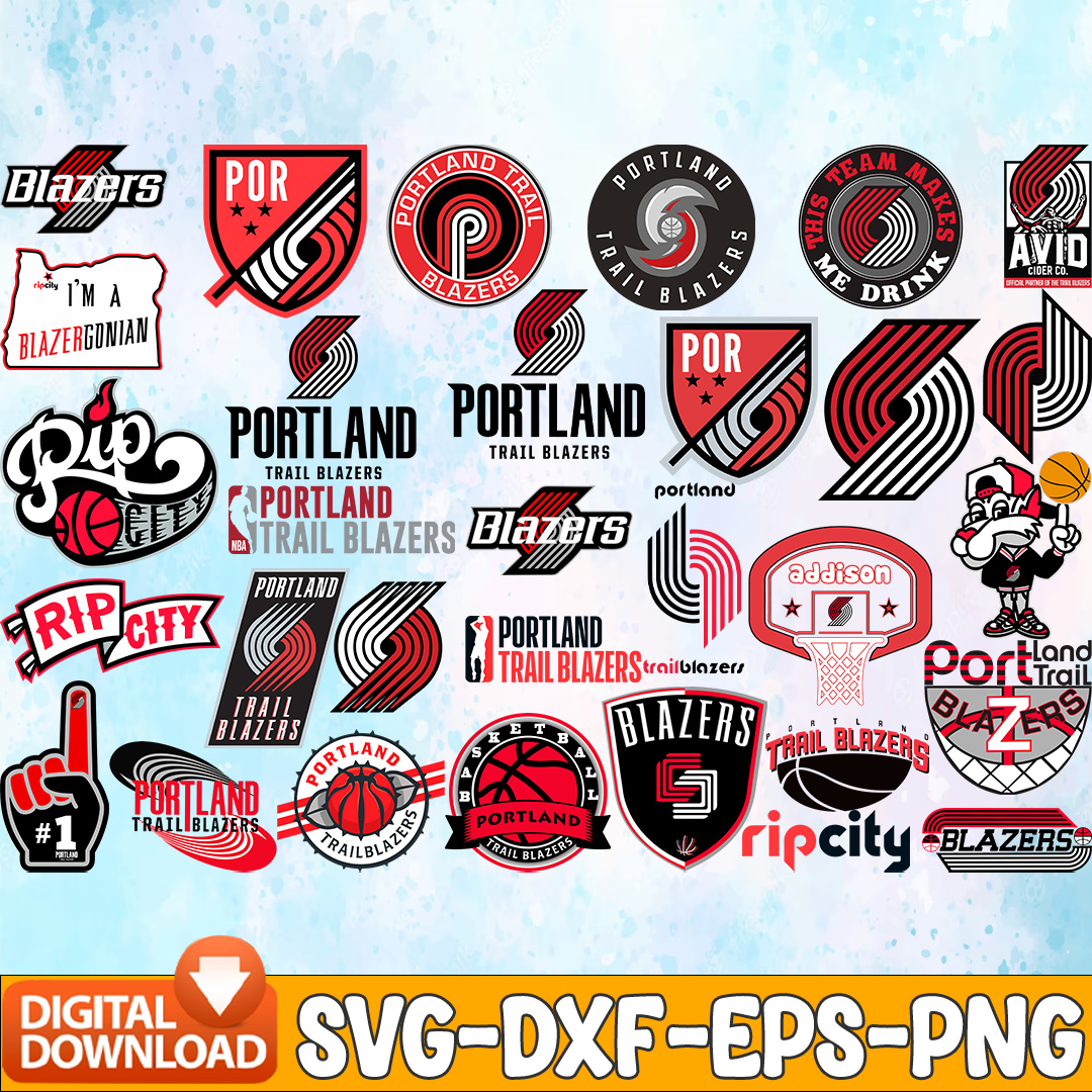 Bundle 31 Files Portland Trail Blazers Basketball Team svg, | Inspire ...
