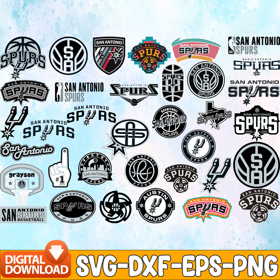 Bundle 35 Files San Antonio Spurs Basketball Team SVG, San A | Inspire ...