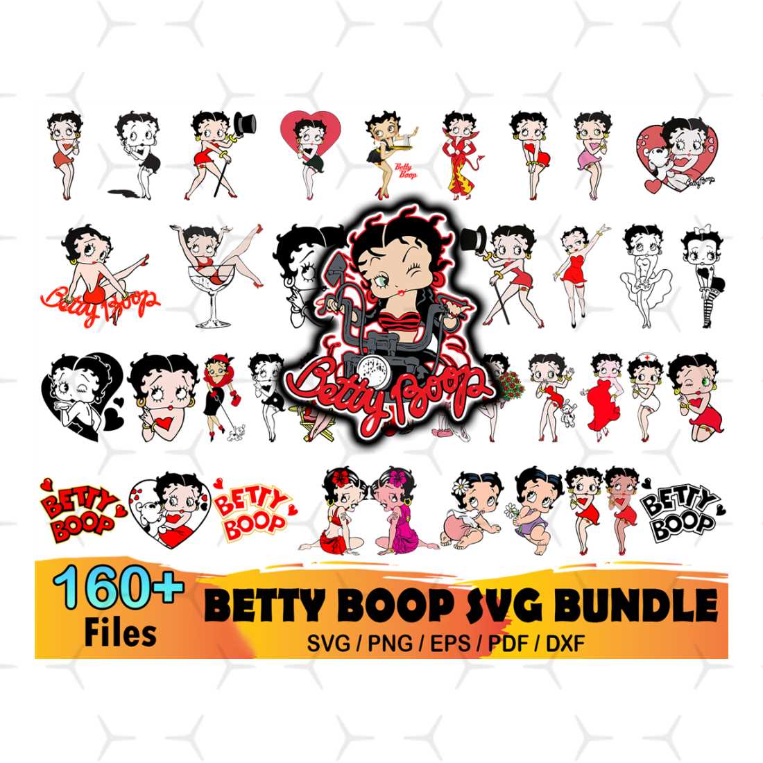 160 Betty Boop Svg Bundle, Betty Boop Vector, Betty Boop Cli | Inspire ...