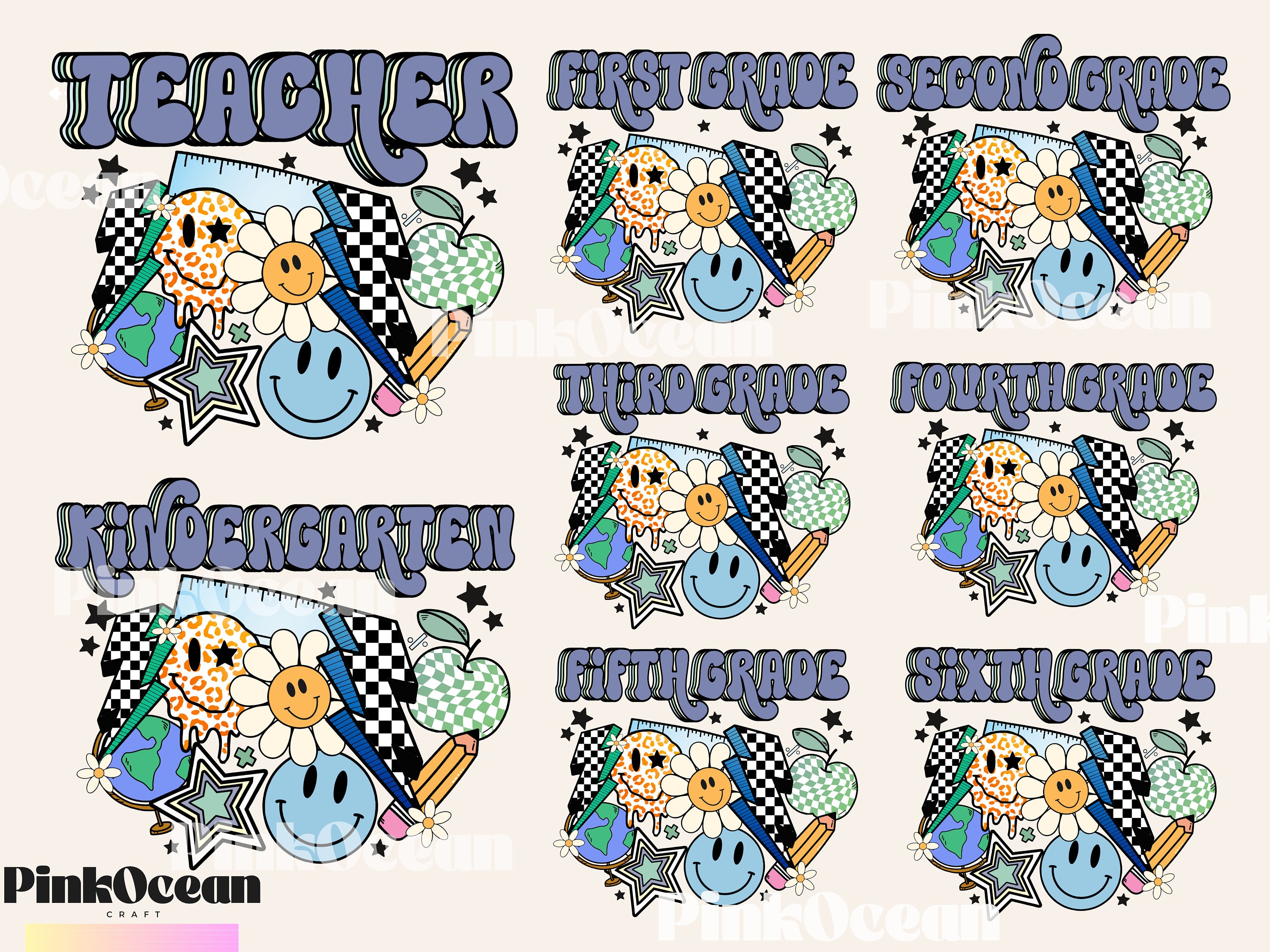 Back to School Bundle, Kindergarten, Pre K PNG, First Day Of | Inspire ...