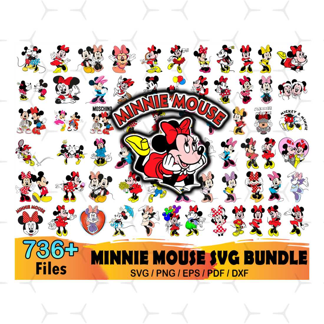 736 Minnie Mouse Svg Bundle, Disney Svg, Minnie Svg | Inspire Uplift