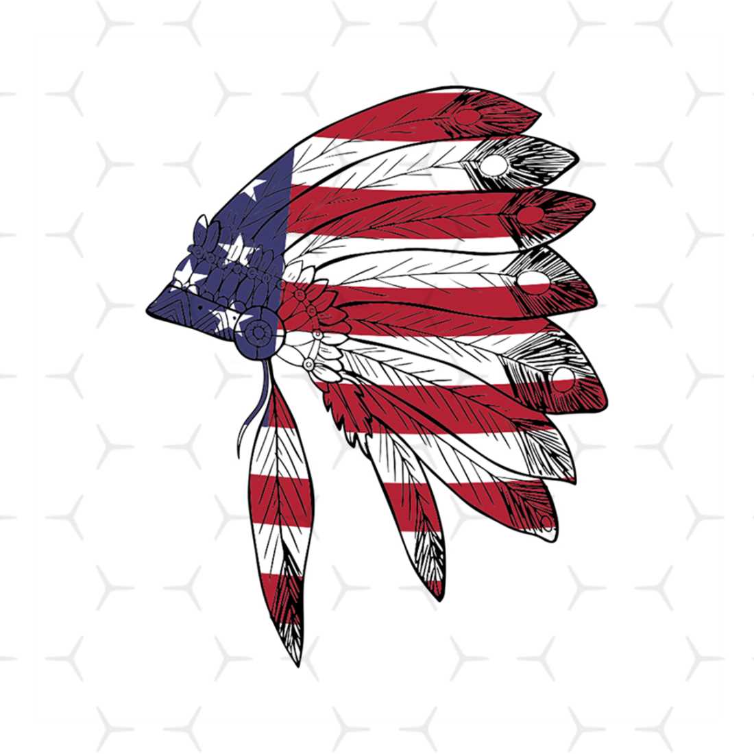 Feather American Flag svg | Inspire Uplift