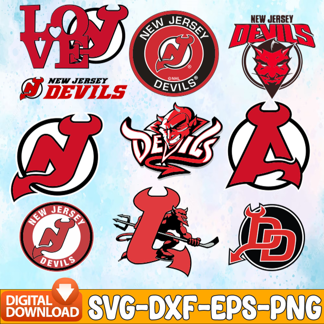 Bundle 10 Files New Jersey Devils Hockey Team Svg, New Jerse | Inspire Uplift