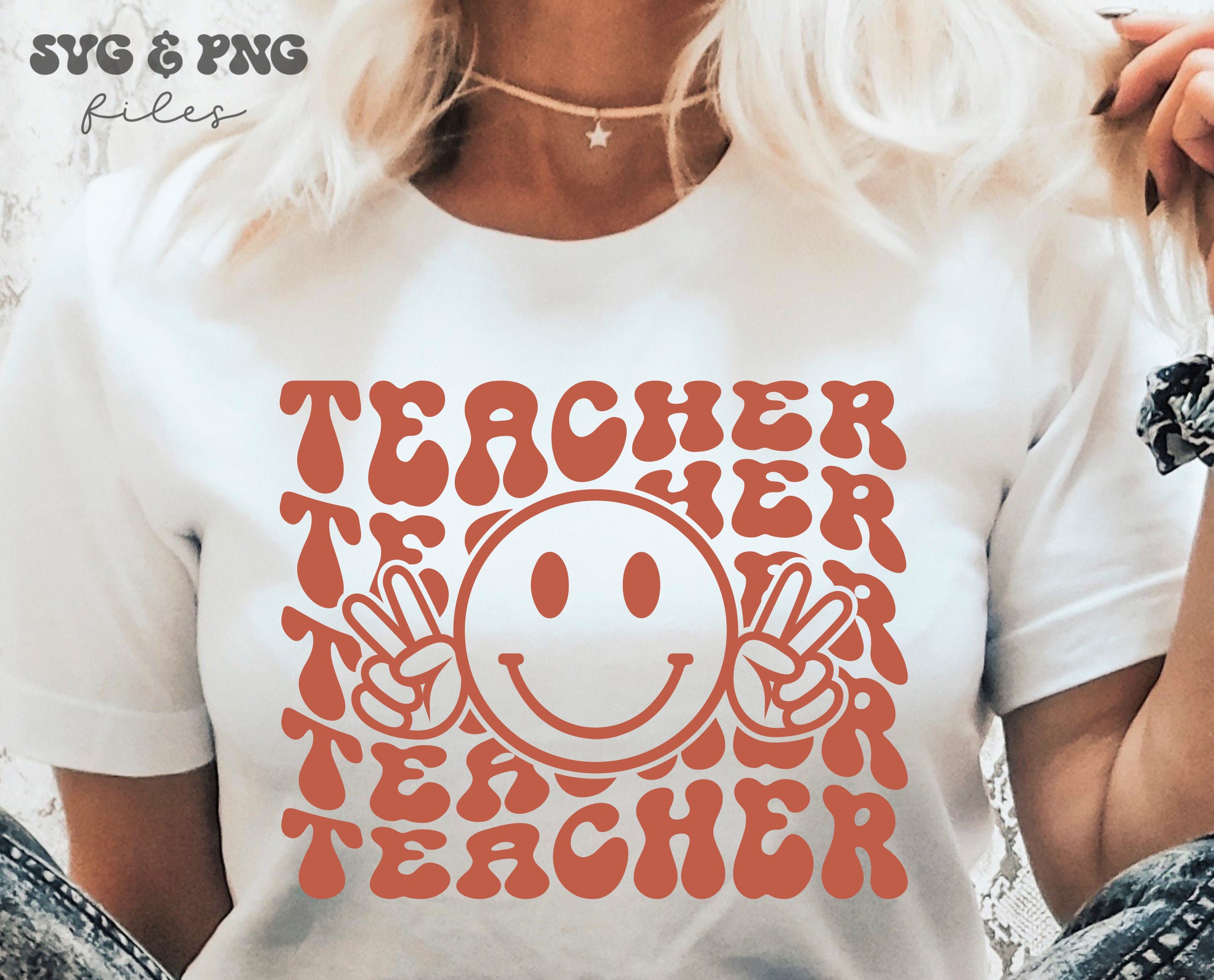 Retro Teacher SVG, Retro Smiley Face svg, Groovy Teacher svg | Inspire ...