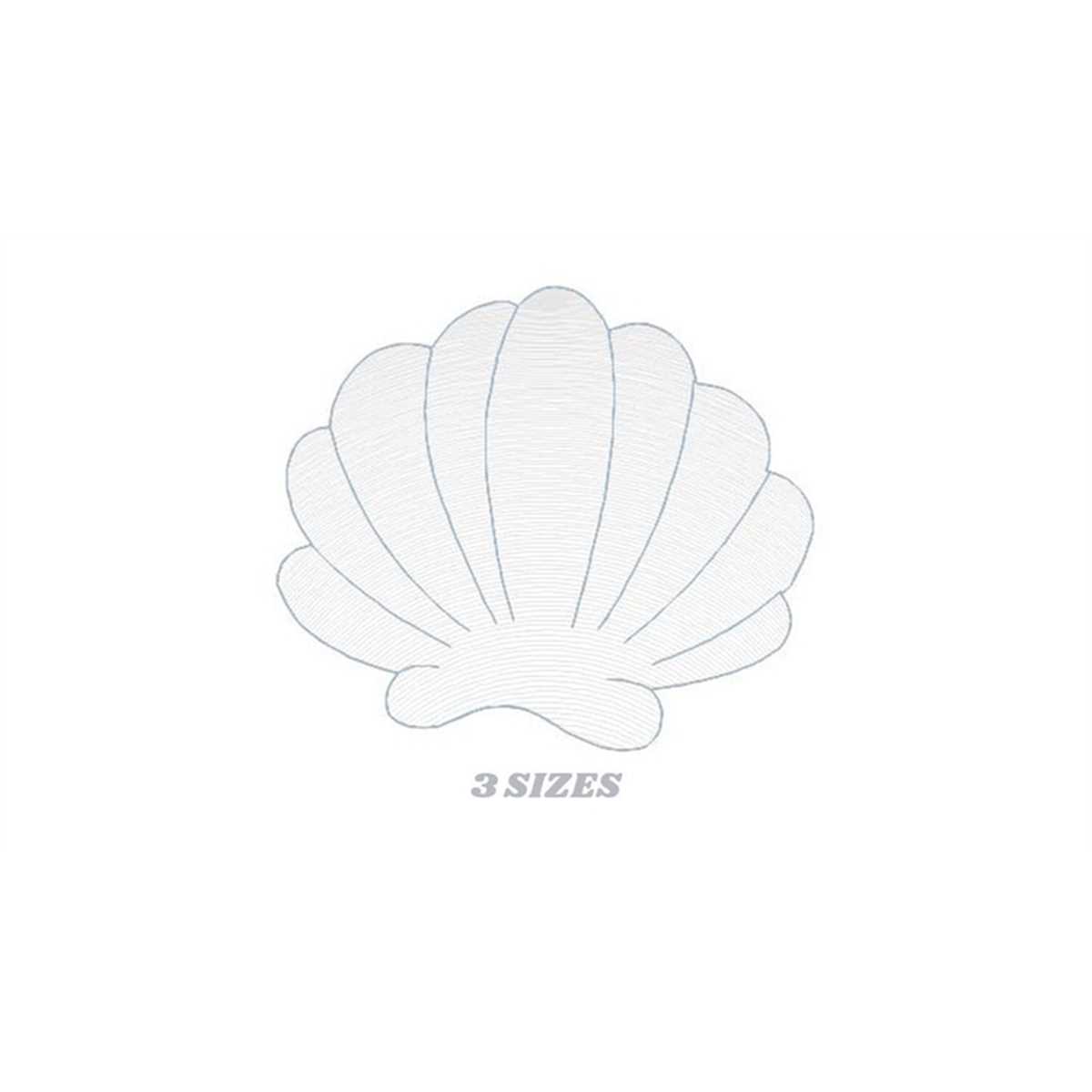 Shell embroidery designs - Deep sea shells embroidery design | Inspire ...