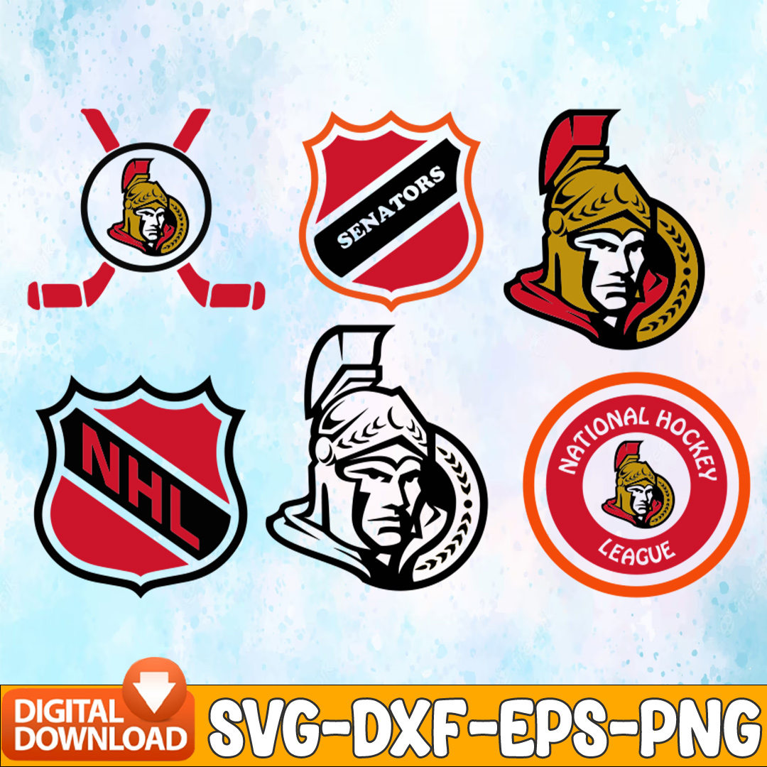 Bundle 6 Files Ottawa Senators Hockey Team Svg, Ottawa Senat | Inspire ...